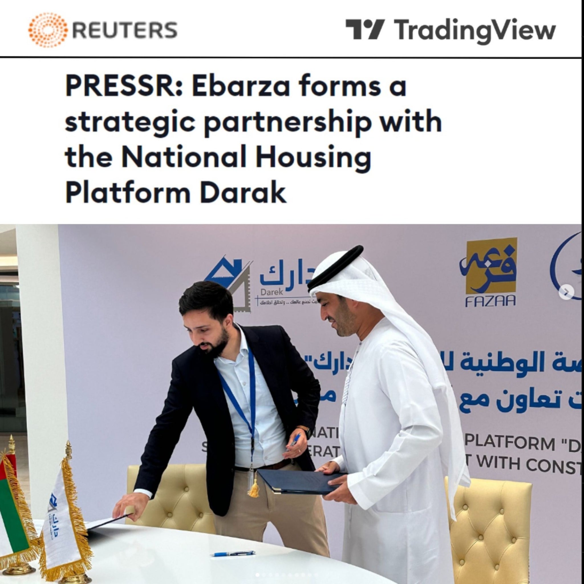 PRESSR: Ebarza forms a strategic partnership with the National Housing ...