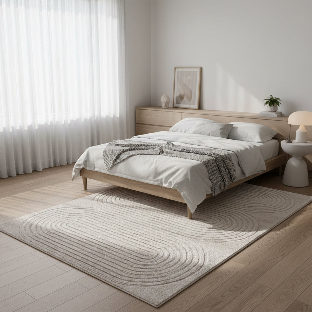 180x120 Cm Wool Beige Rug JH-22749 | ebarza