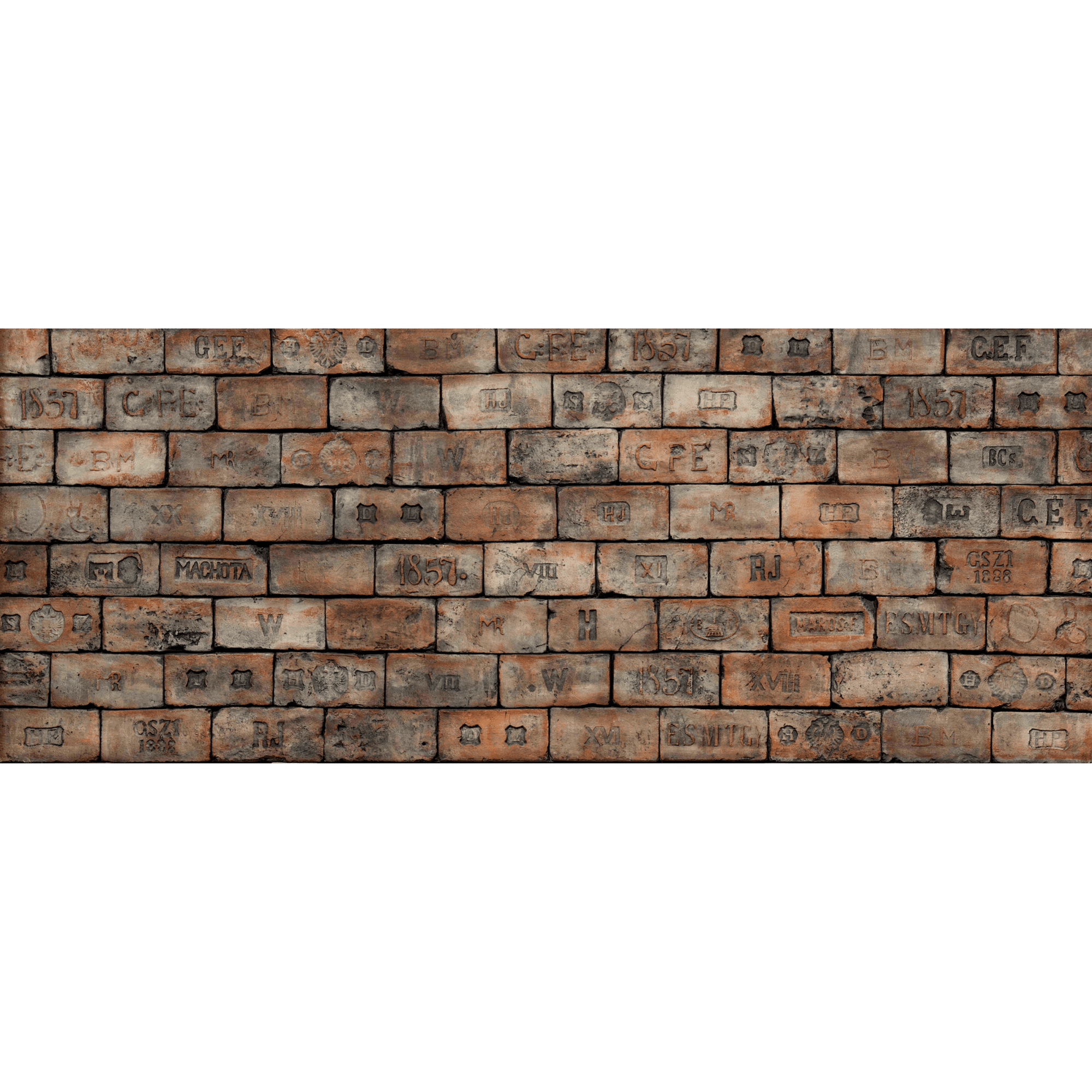301X118Cm Heritage Xviii Eclectic Bricks Decoration Wall Panel B-544 ...