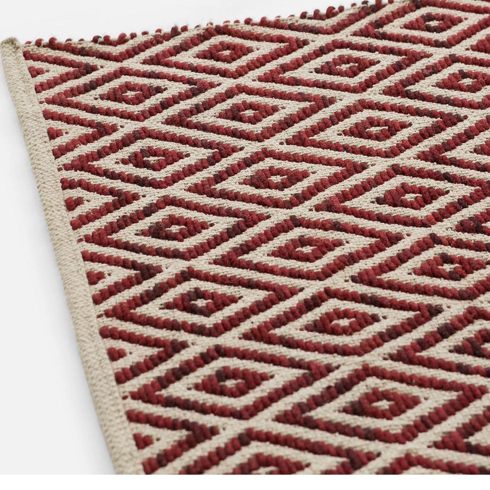 60X90 Cm Handmade Wool Rug Caterina-Red-Xs