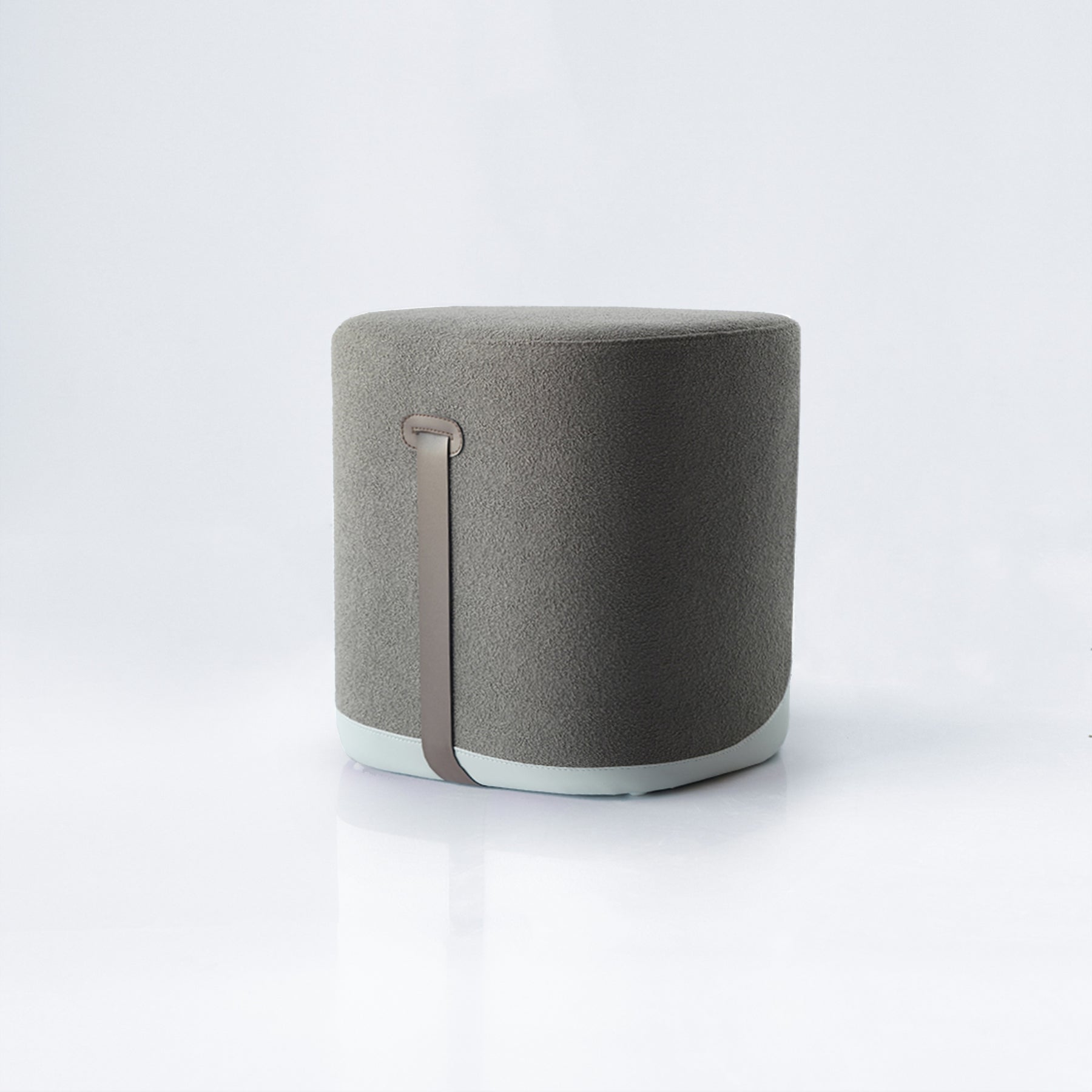 Nomad Fabric/PU Pouf MLL-A47-Grey