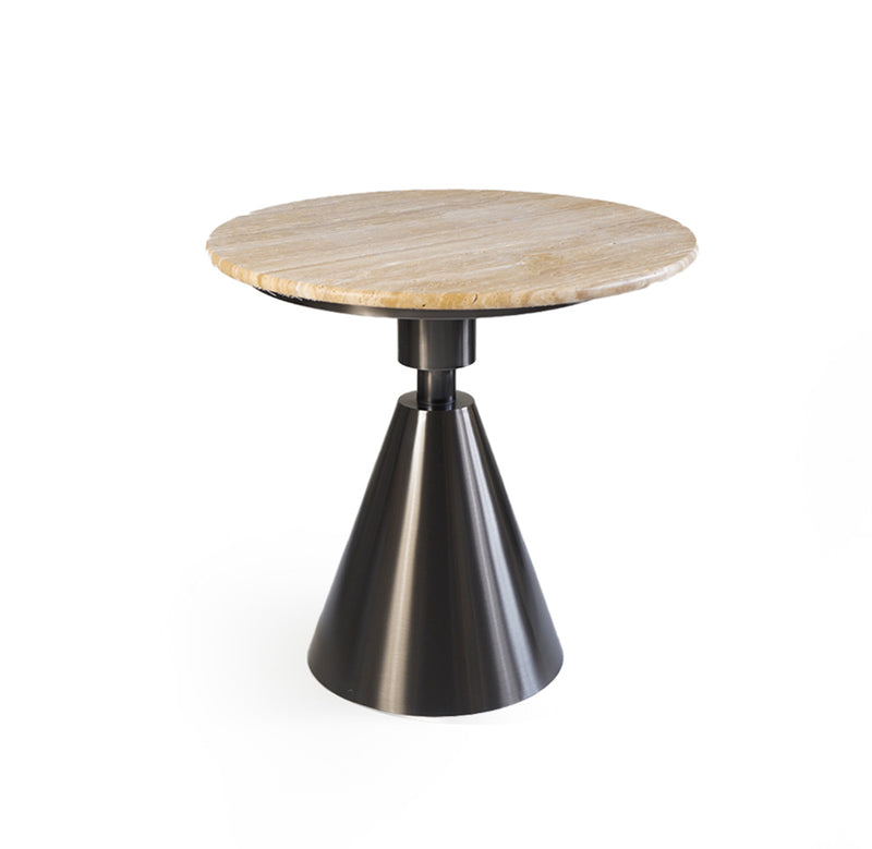 Buy Travertine Top and Stainless Steel Base Coffee Table PZ-C09-S ...