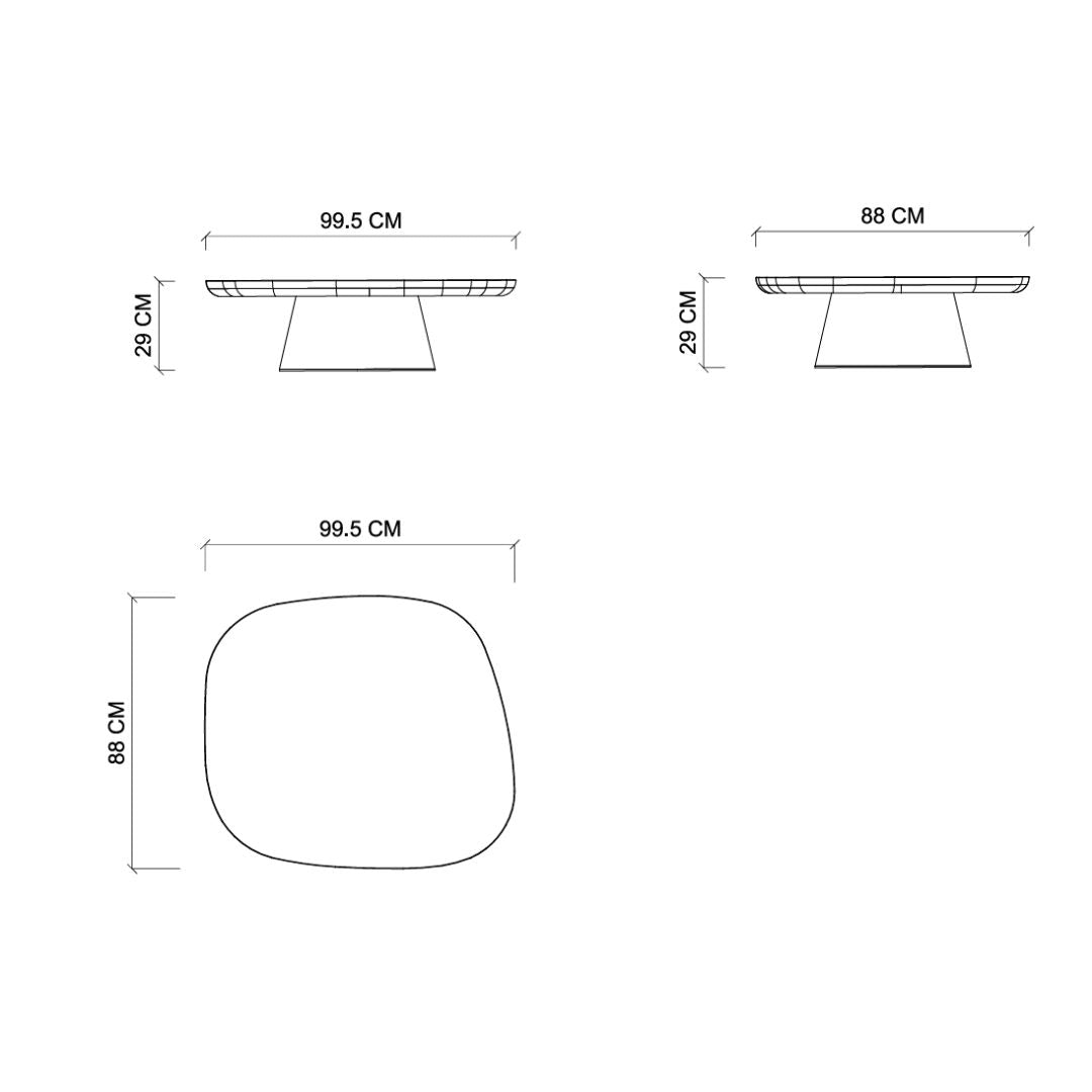 Pre-order 90 Days Delivery ENYA Center Coffee Table - Big | ebarza