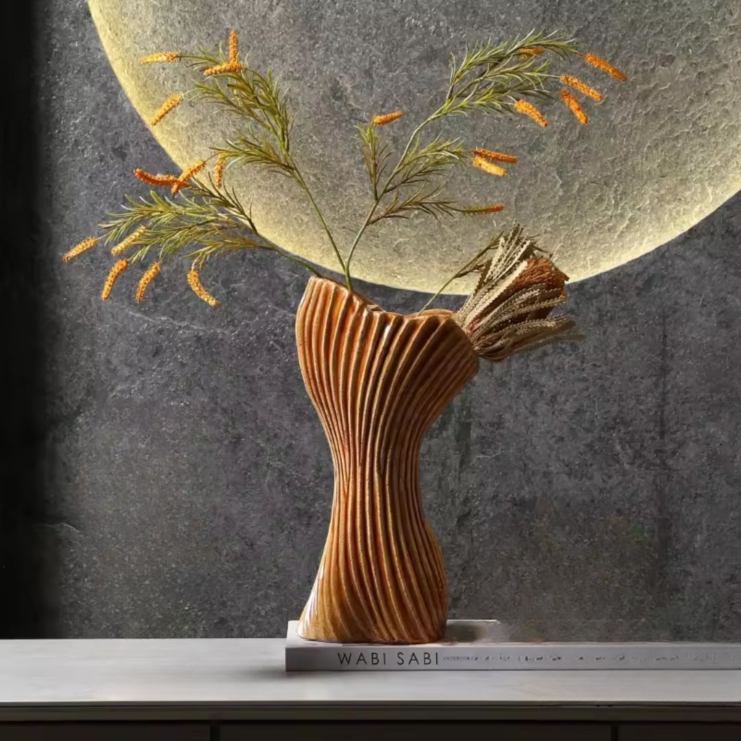 Black stripe Bottle-A vase FA-D1980A - ebarza.com