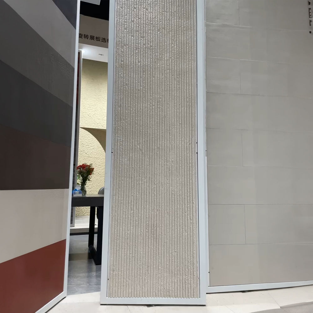 280x58cm Flex Stone Cladding Square Line Stone white 58x280cm