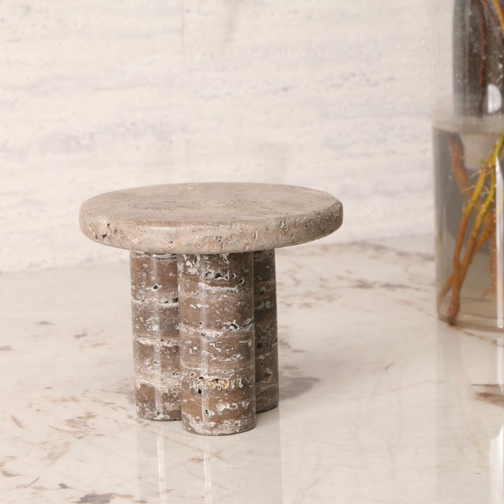 Pre-order 15 Days Delivery Silver Grey Standing Marble Tray-L KC5040BL