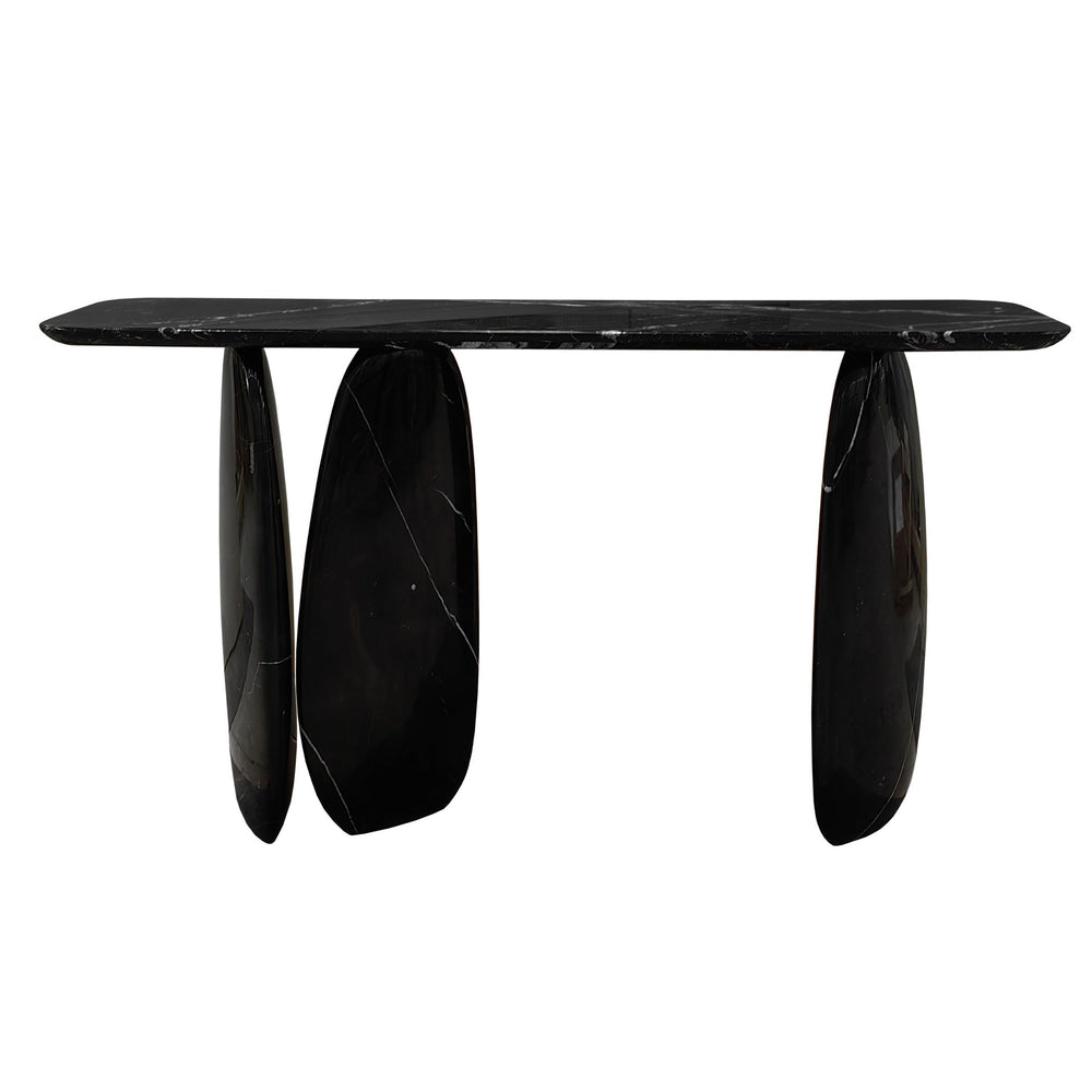 Buy Natural Stone Console Table Nero Marquina 495DTN | ebarza Modern ...