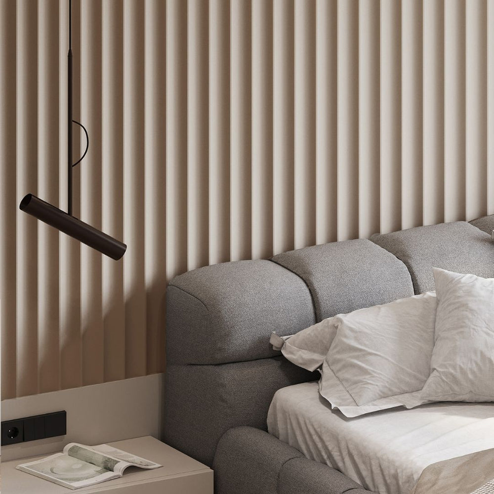 SAMPLE OF WPC WALL PANEL BB STICHING H081Y-CURVED - SAMPLE