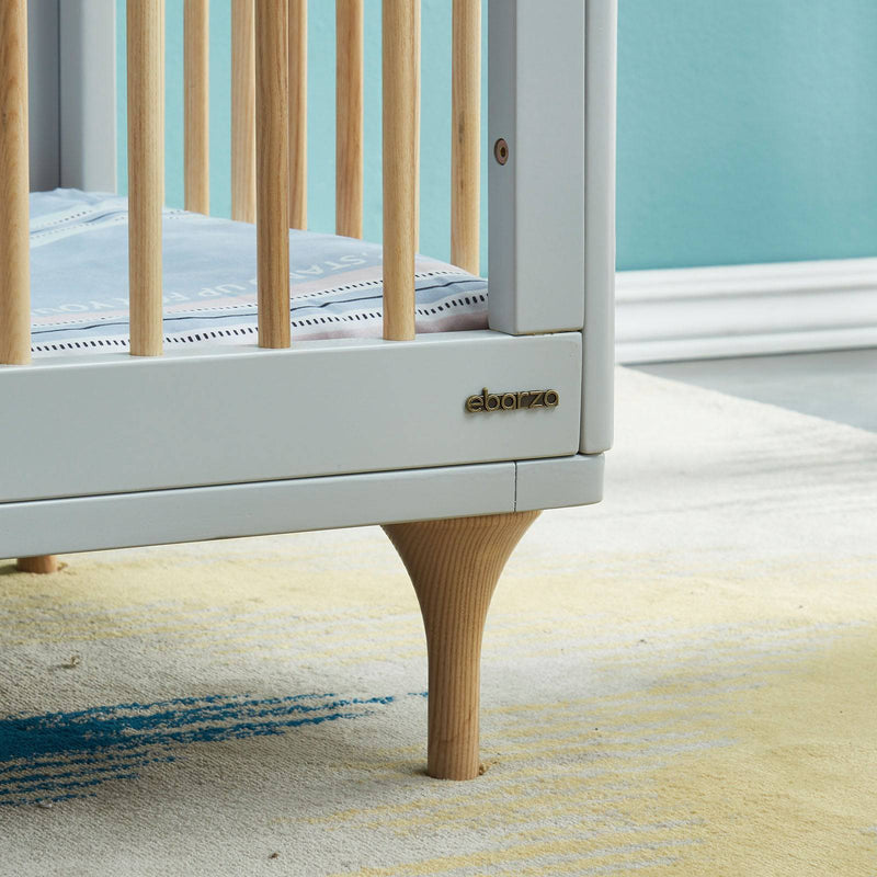 Buy Baby Crib Et-Y003-Wh+Nat | ebarza Modern Furniture in Abu Dhabi & Dubai