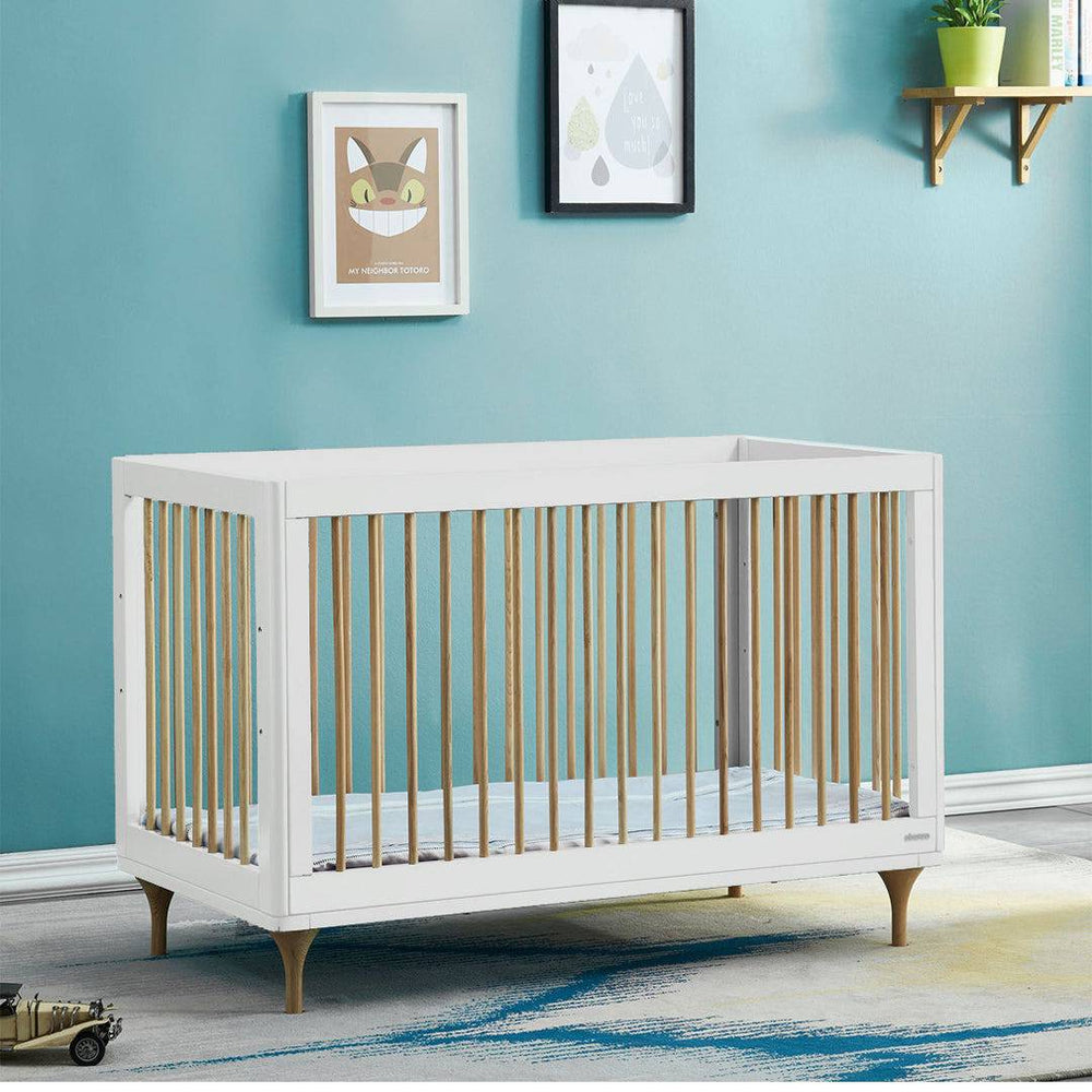 Baby Crib ET-Y003-Wh+Nat - ebarza