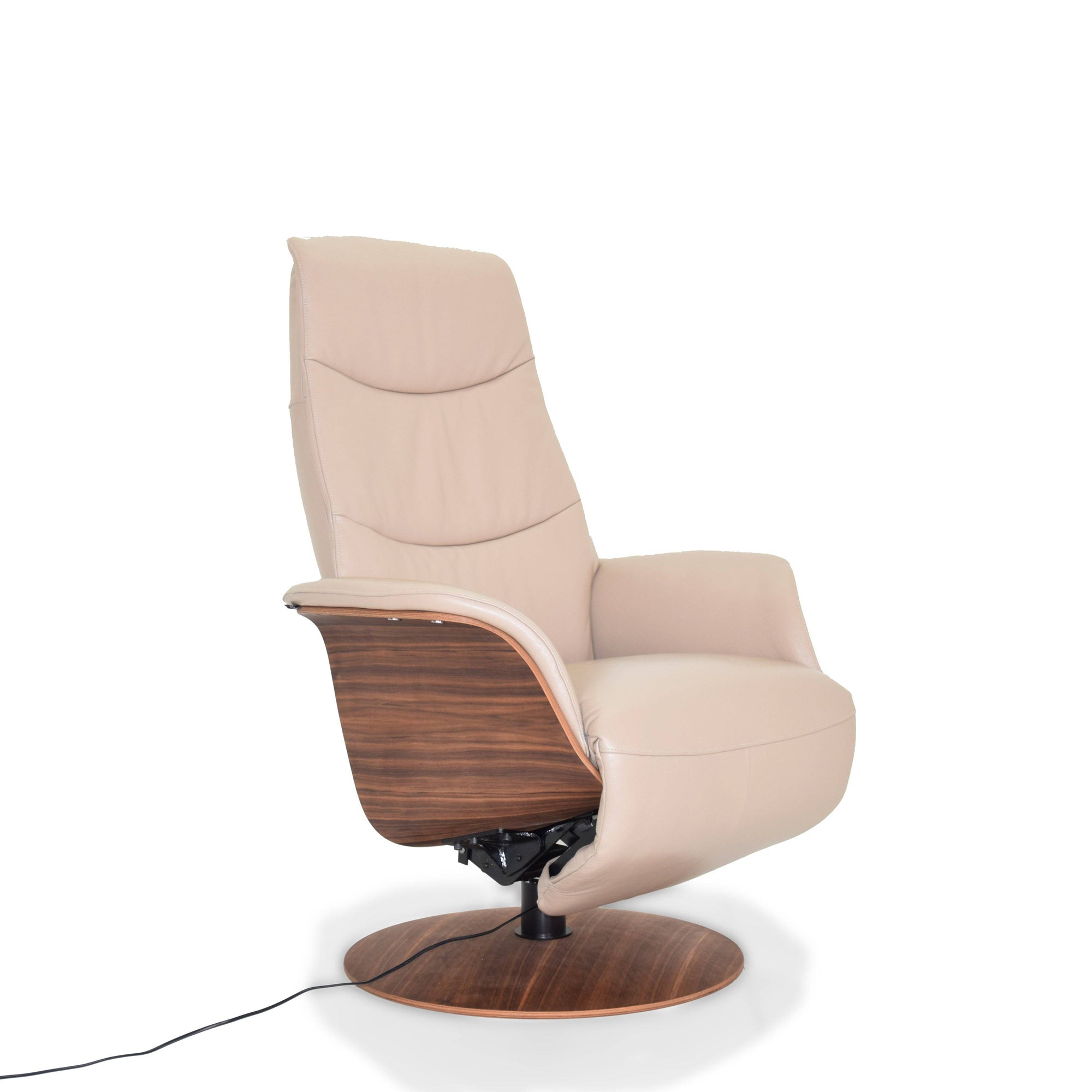 Benz Relaxing Swivel And Electric Biege Recliner Lounge Chair Hkp-5093