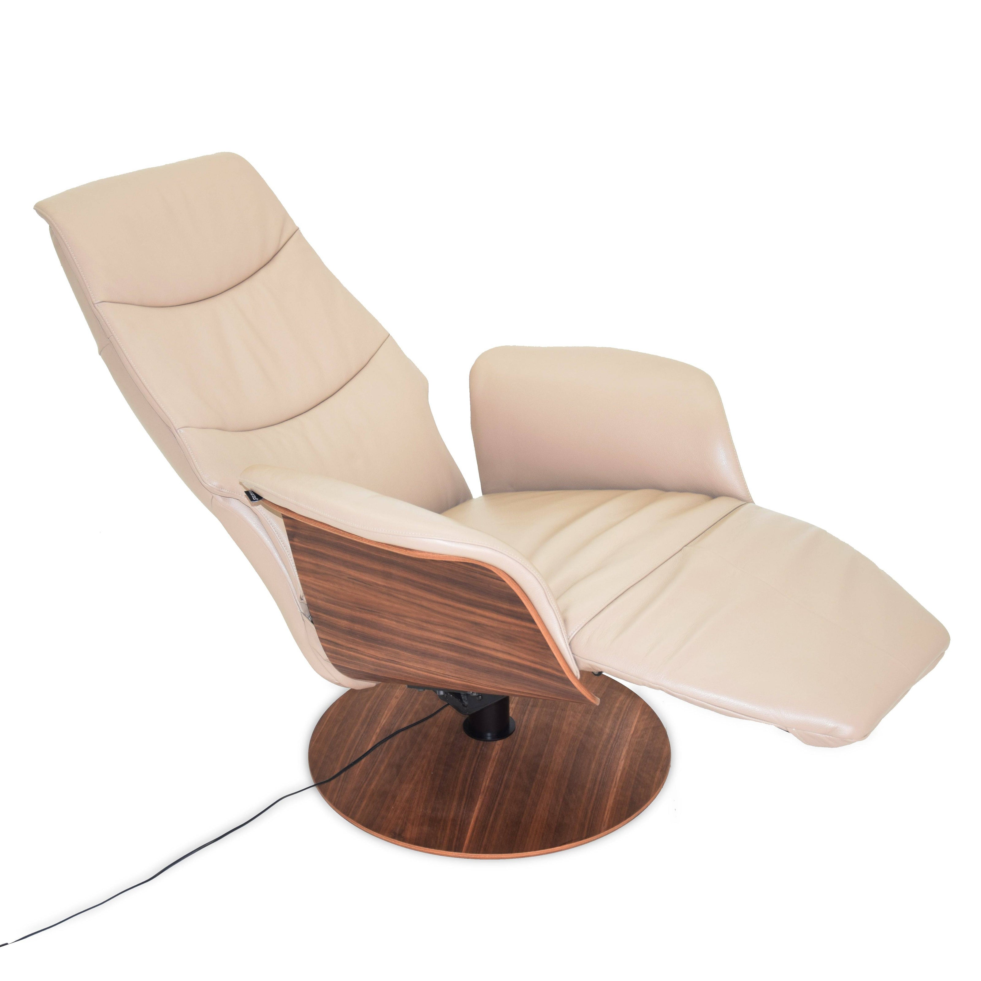 Benz Relaxing Swivel And Electric Biege Recliner Lounge Chair Hkp-5093