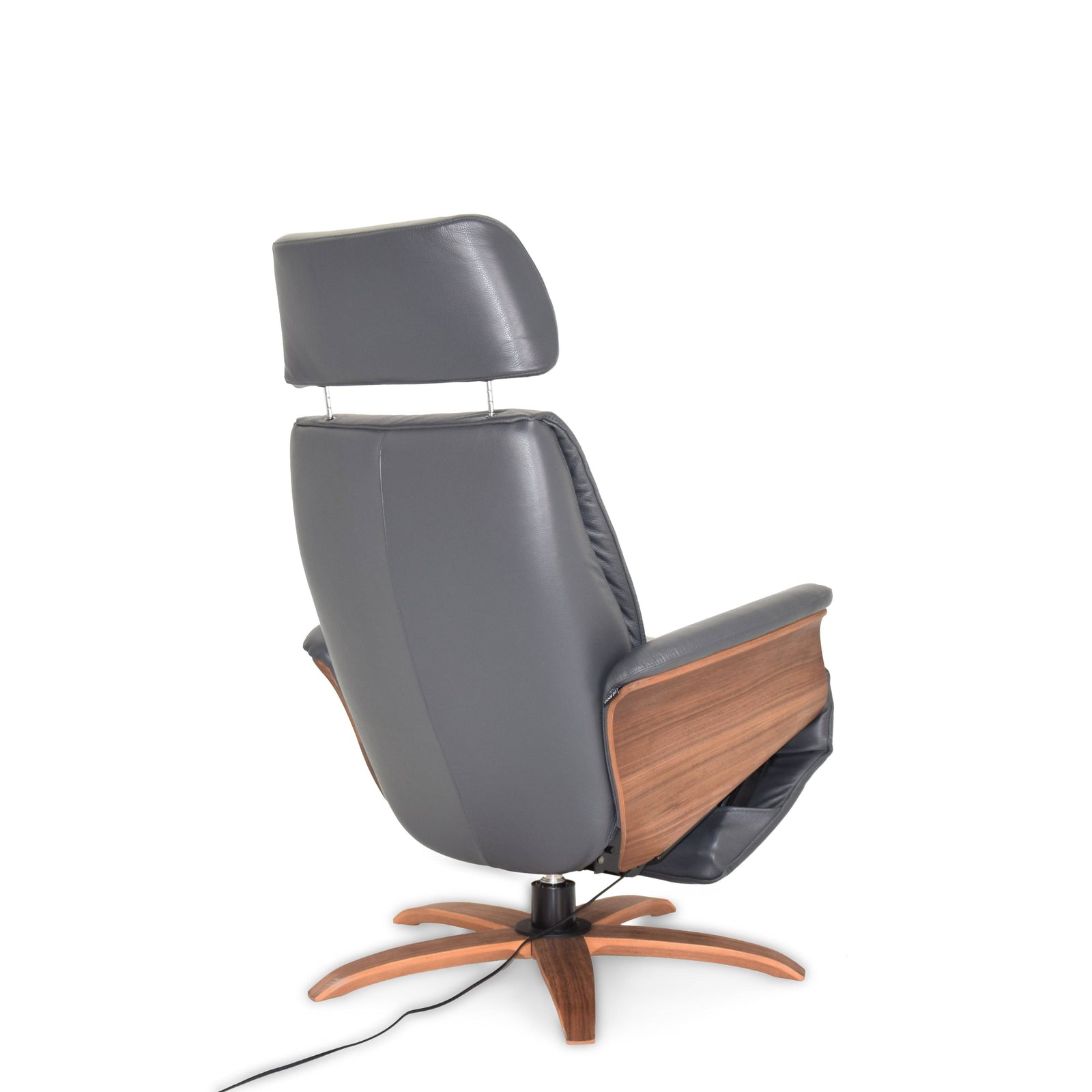 Benz Relaxing Swivel And Electric Grey Recliner Lounge Chair Hkp-7608M