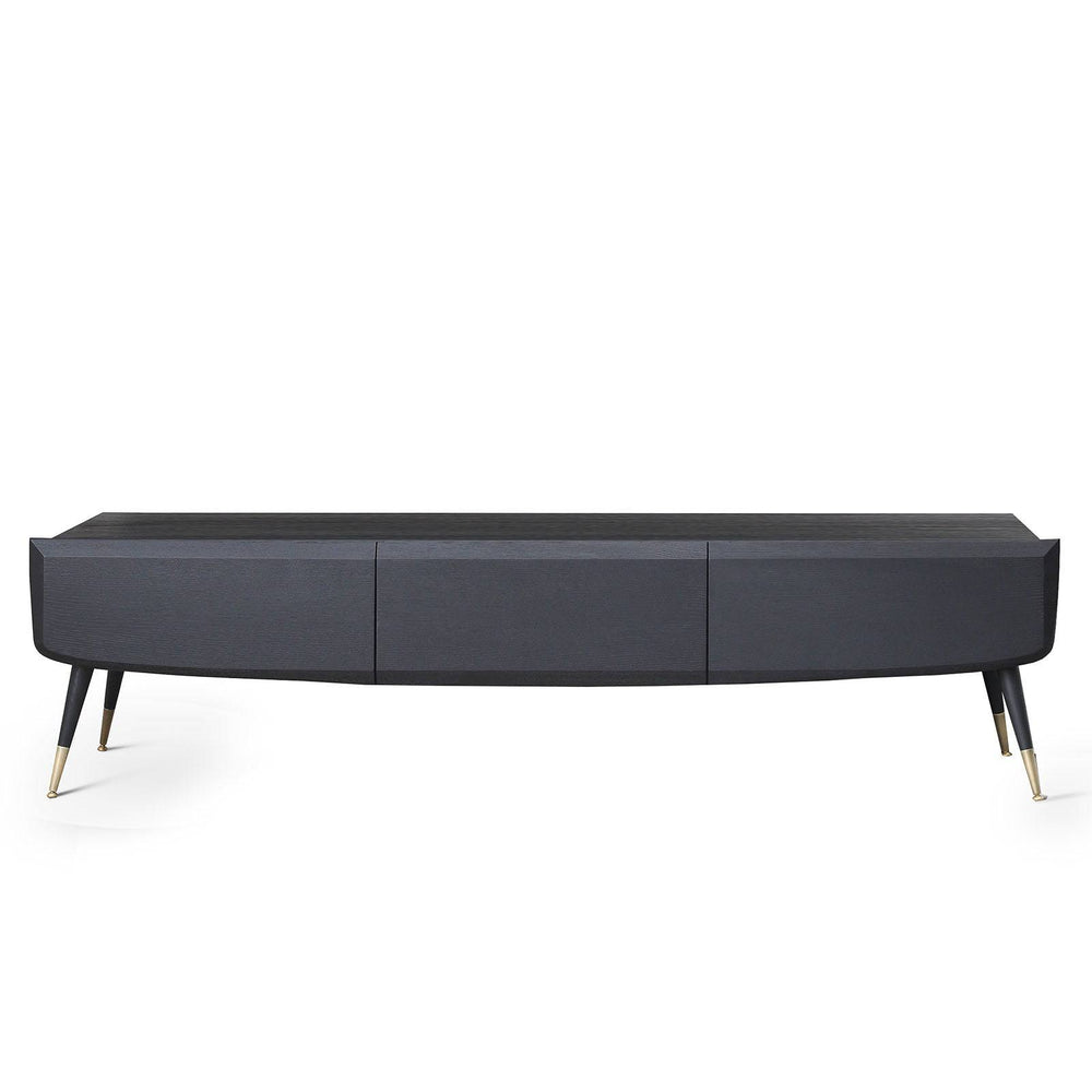 Elegant Sideboard ELE-SIDE Ebony Veneer MDF and Electroplated Steel Legs.