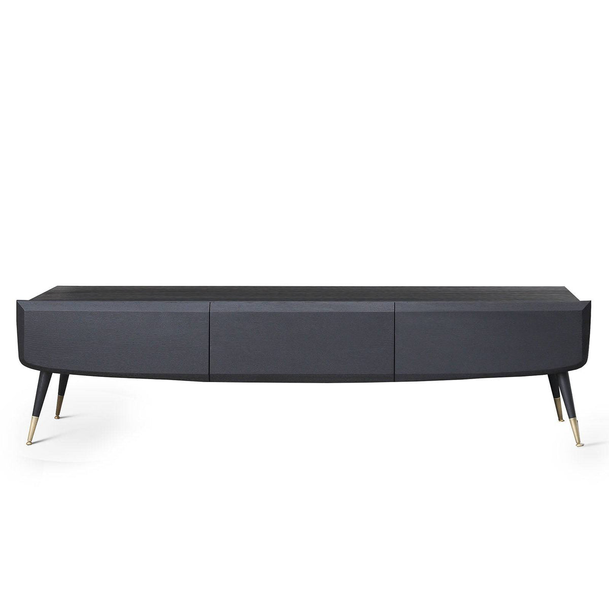 Elegant Sideboard ELE-SIDE Ebony Veneer MDF and Electroplated Steel Legs.