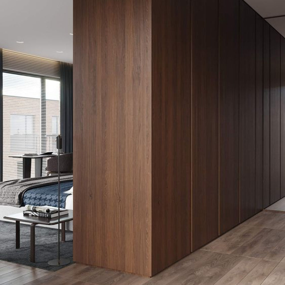 280x122x1.8cm Slat Acoustic Flat Decoration Panel Walnut-MDF