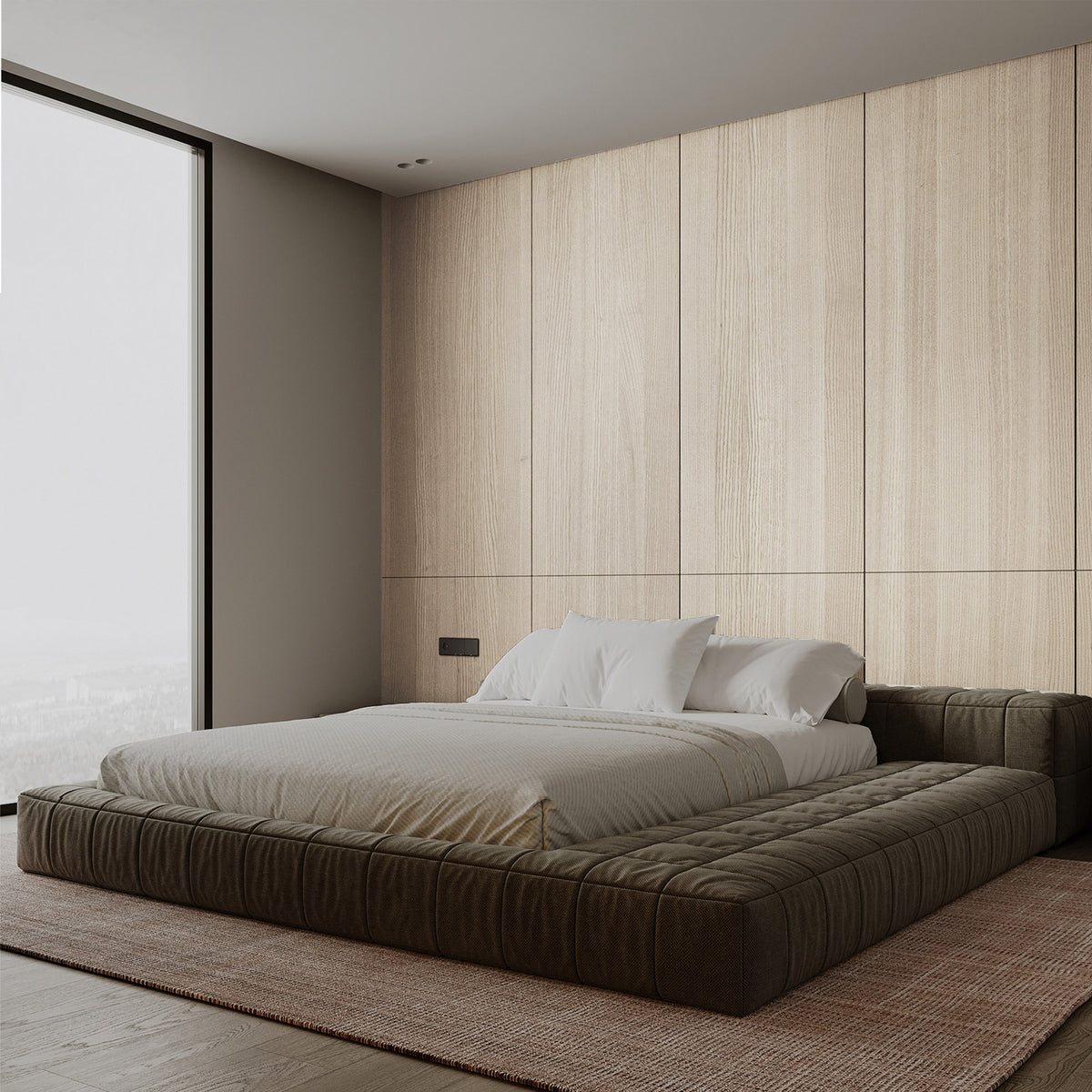 Buy WPC WALL PANEL BB STITCHING COLOUR H199 North American Oak Y ...