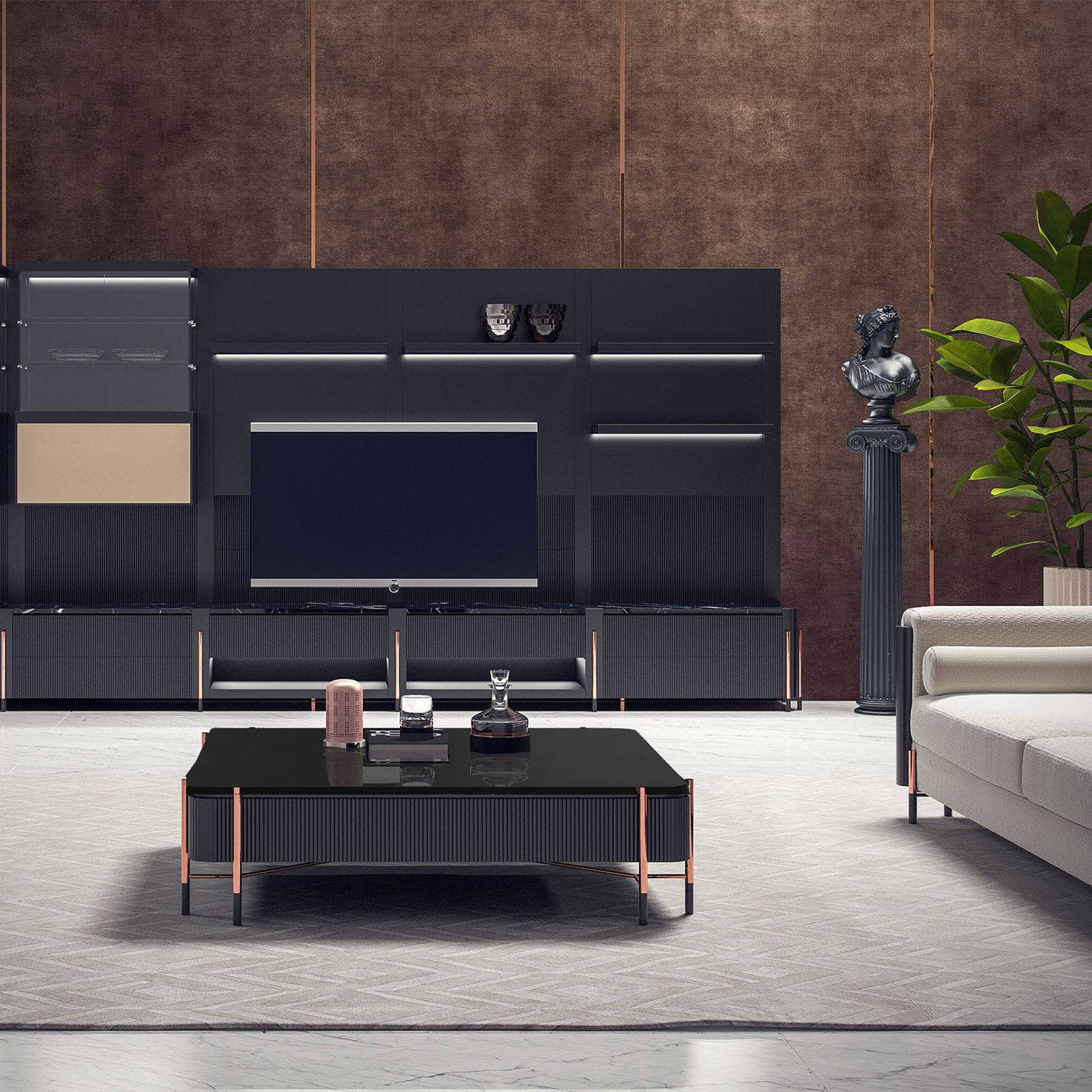 Buy Dali Center Table With Glass Top Dali-Center | ebarza Modern ...