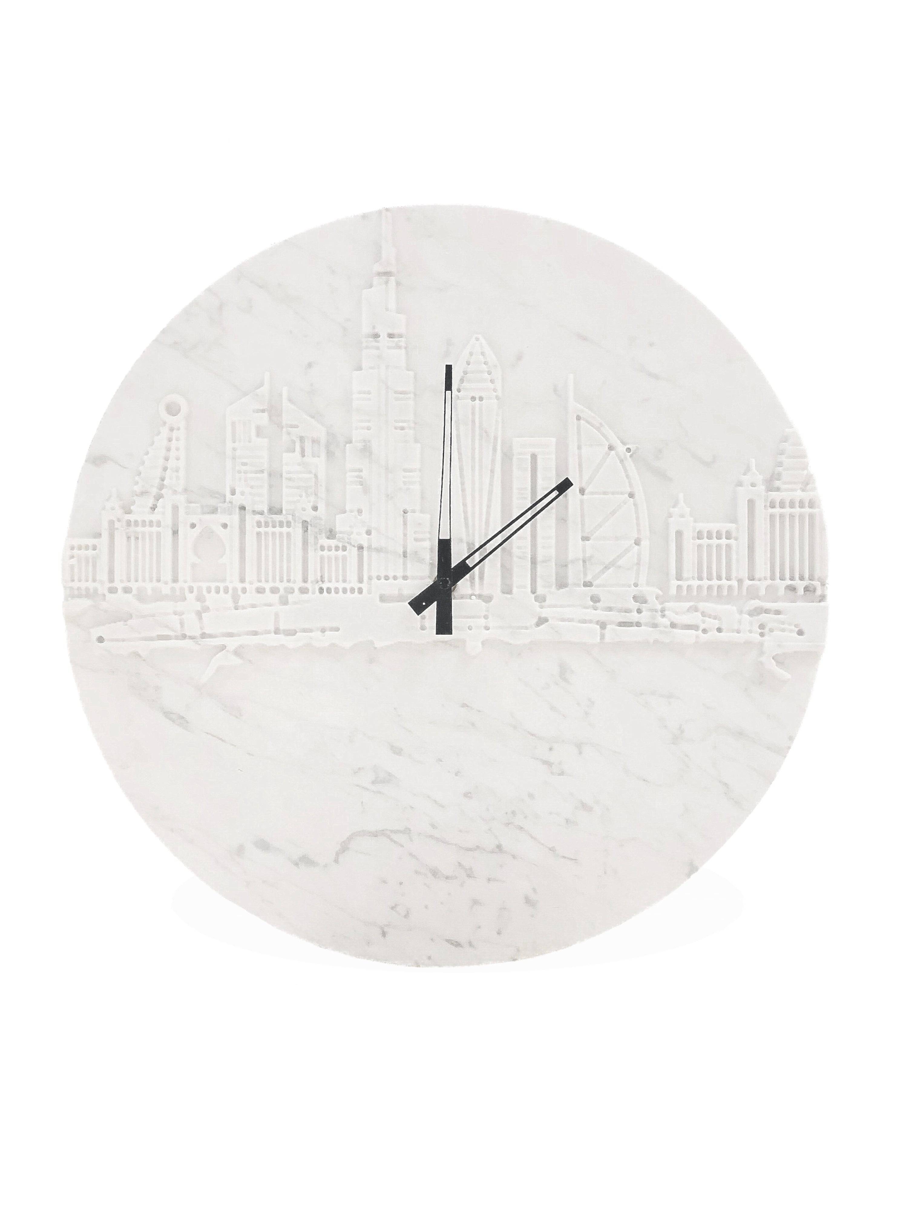 Buy Dubai Natural Marble Clock Sc001 | ebarza Modern Furniture in Abu ...