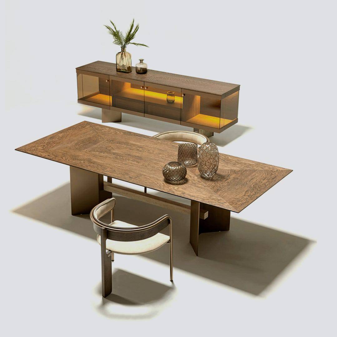 Buy Edessa Dining Table With Marble Leg Edsa-Dining | ebarza Modern ...