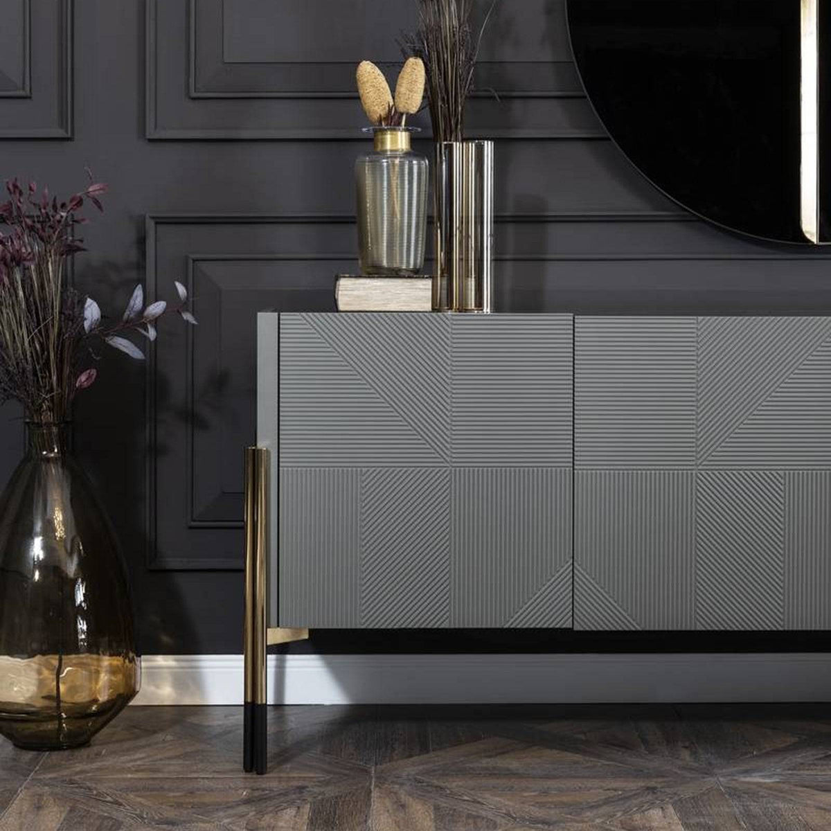 Grey Sideboard Diva099-Cons