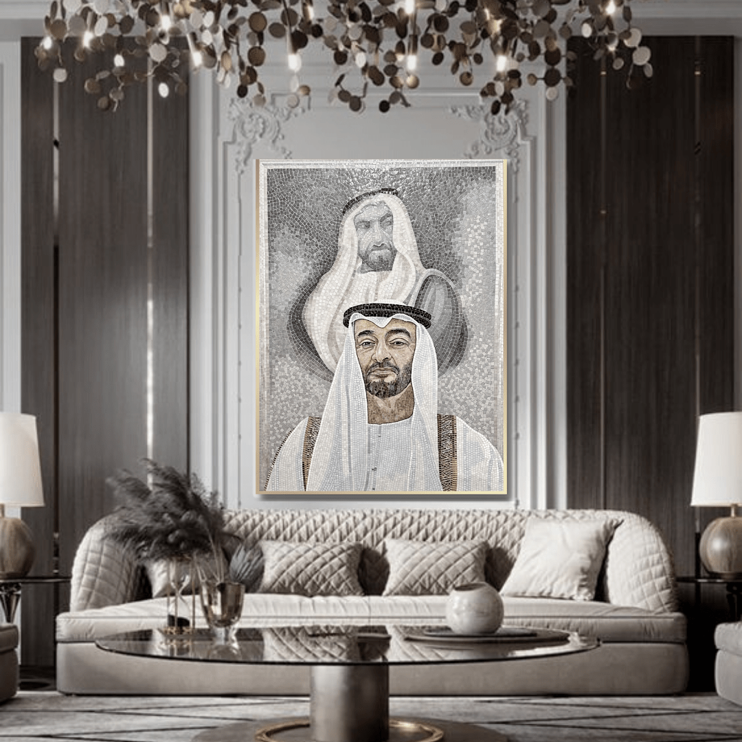 Buy H. H. Sh Muhammad Bin Zayed & H. H. Sh Zayed Al Nahyan Handmade Ice ...