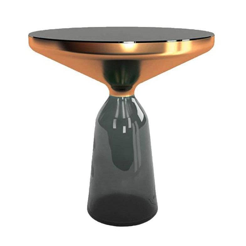 Ebarza Latina Side table Grey & Gold