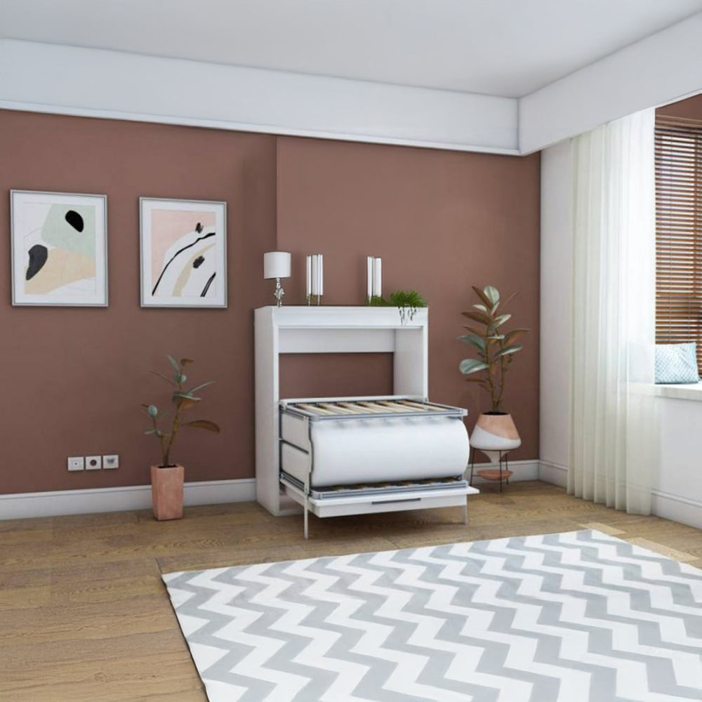 LIFE CAPSULE FOLDING SINGLE BED with MATTRESS and SECRET TABE MODULE ...