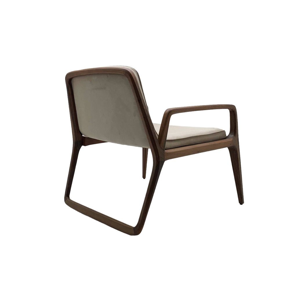 Loft Solid Wood Lounge Chair Loft-Beige | ebarza