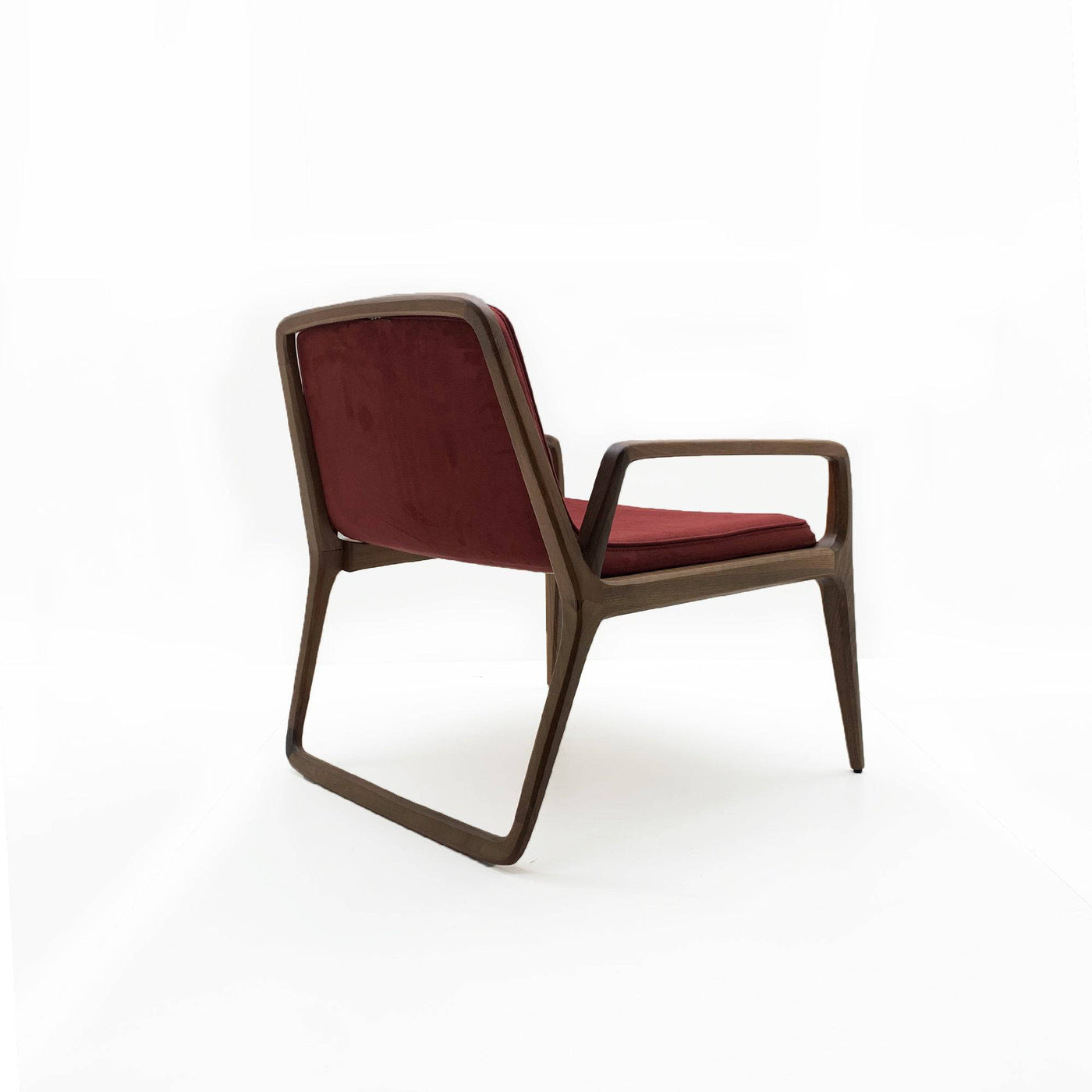 Loft Solid Wood Lounge Chair Loft-Red | ebarza