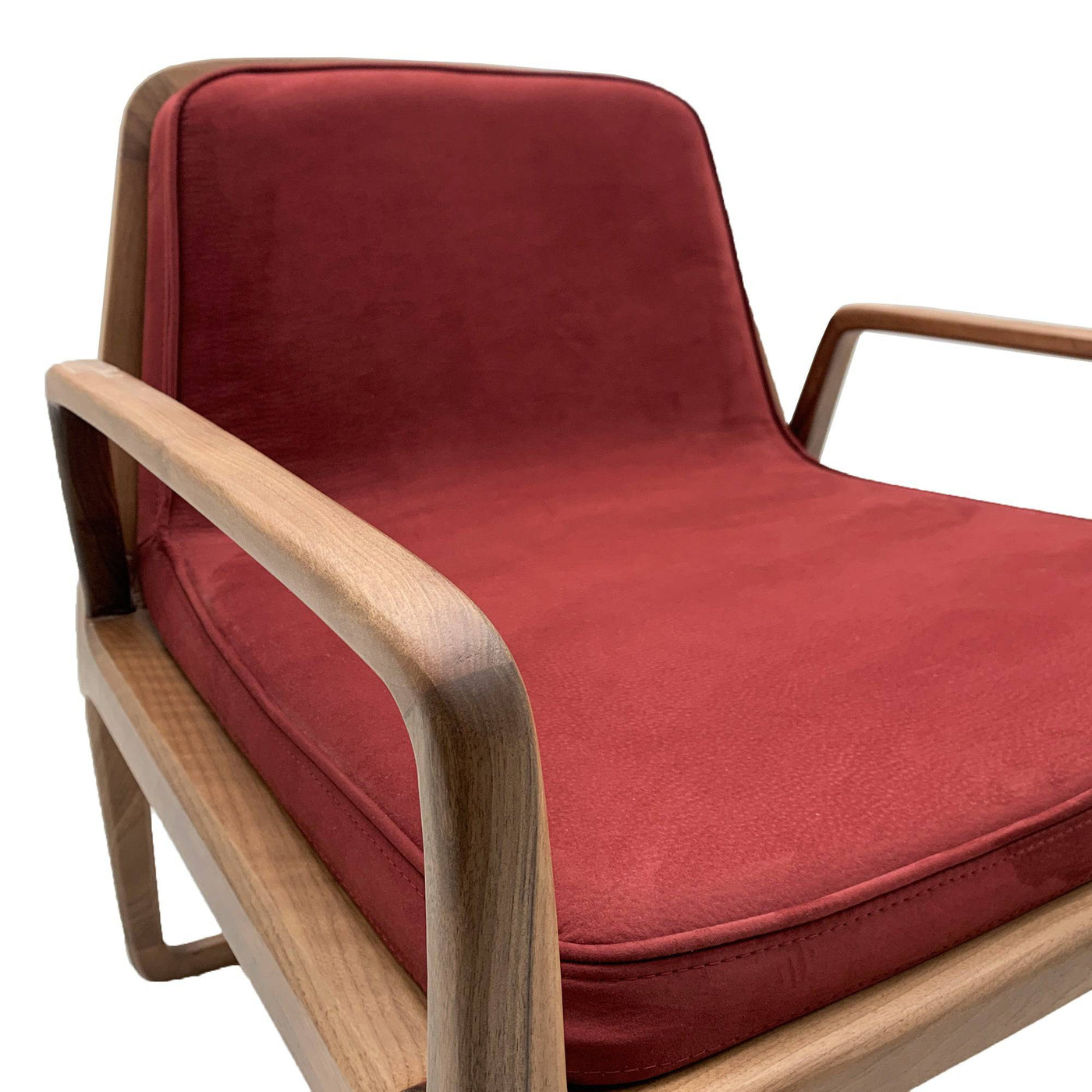 Buy Loft Solid Wood Lounge Chair Loft-Red | ebarza Modern Furniture in ...