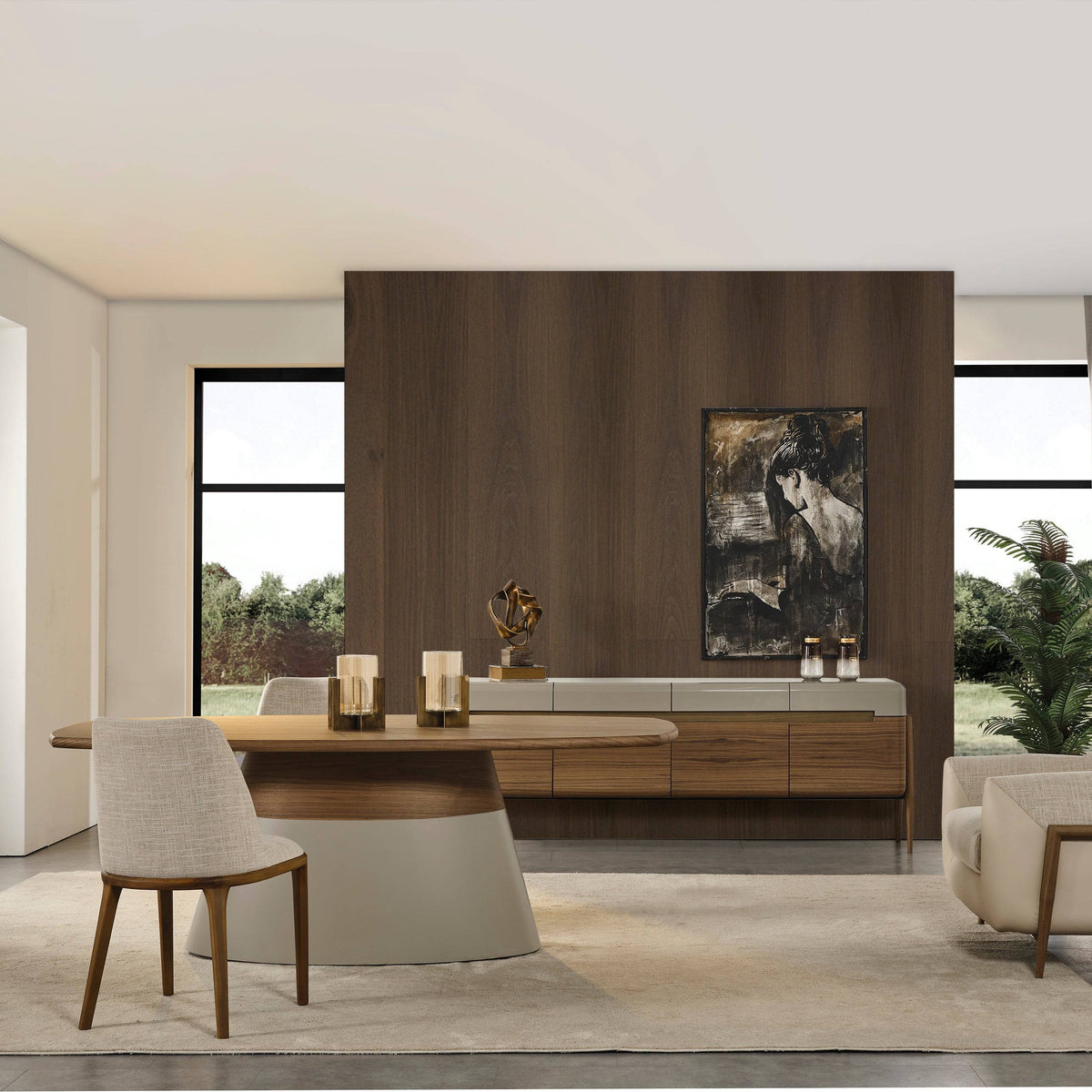 Lucca Kristal Dining Table Krstl-Lucadt