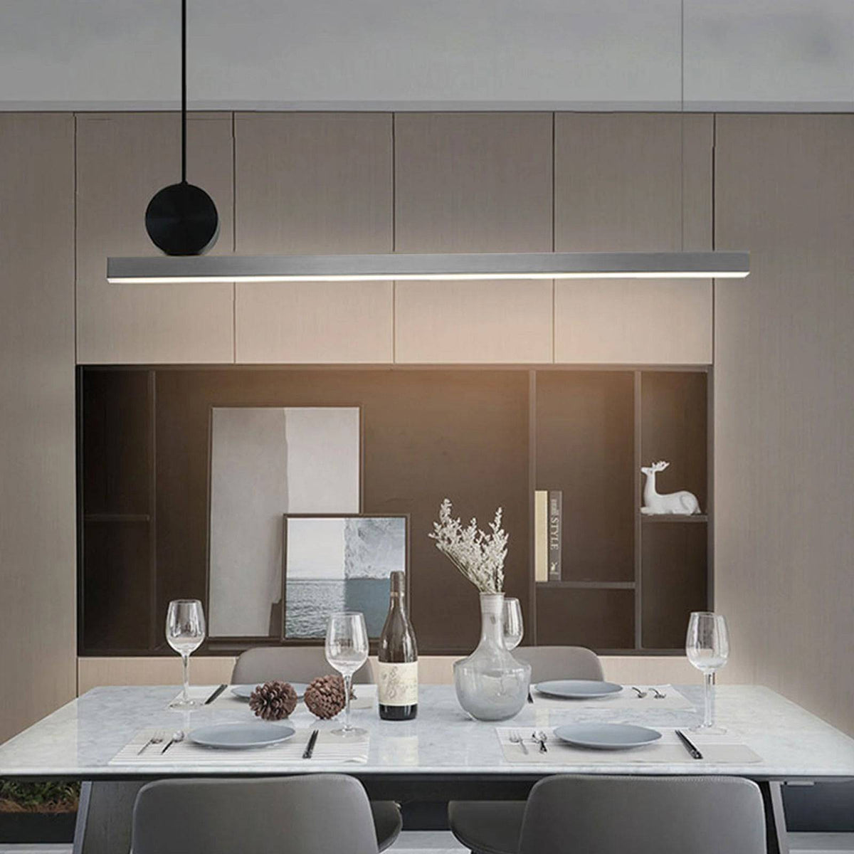 Ebarza MAX chrome and black pendant lamp CY-NEW-041-C