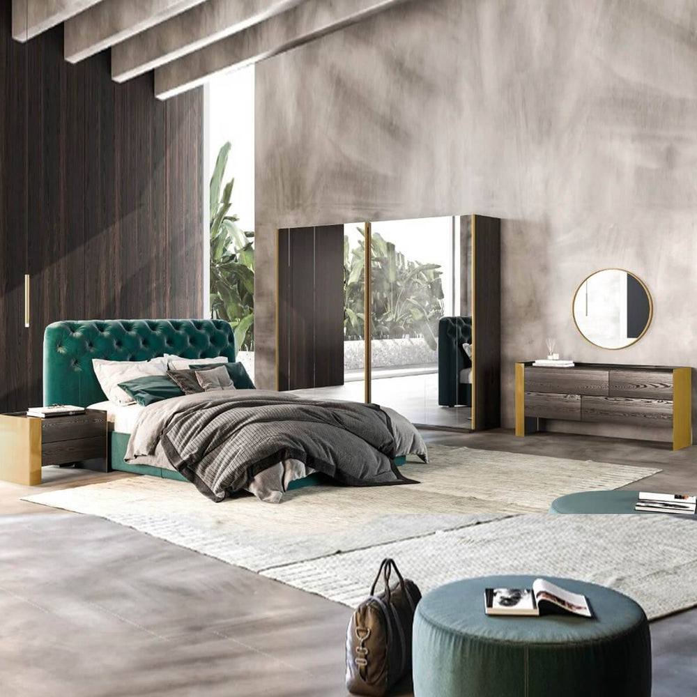 Milan Mirror With Golden Frame Milan095-Mirror