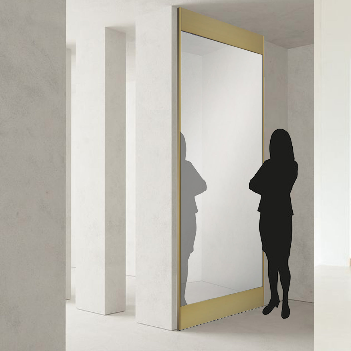 Mirror SS frame OA-9360-G | ebarza