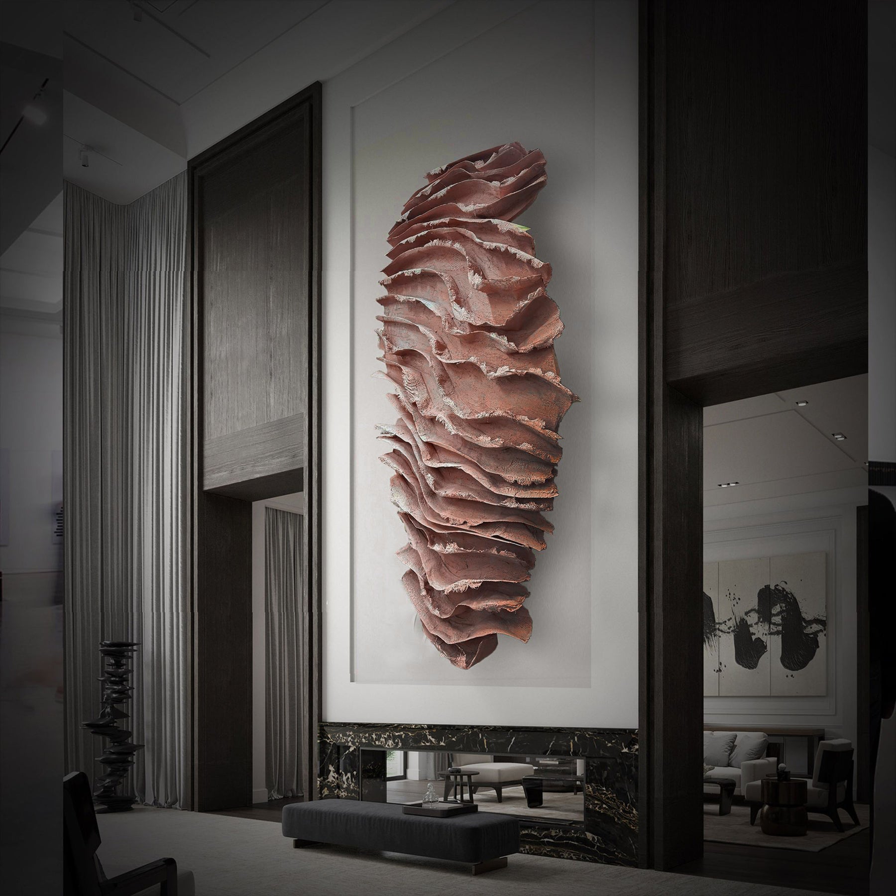 Beyond The Surface Frameless Wall Art Artwork W100*H175 CM 2305051