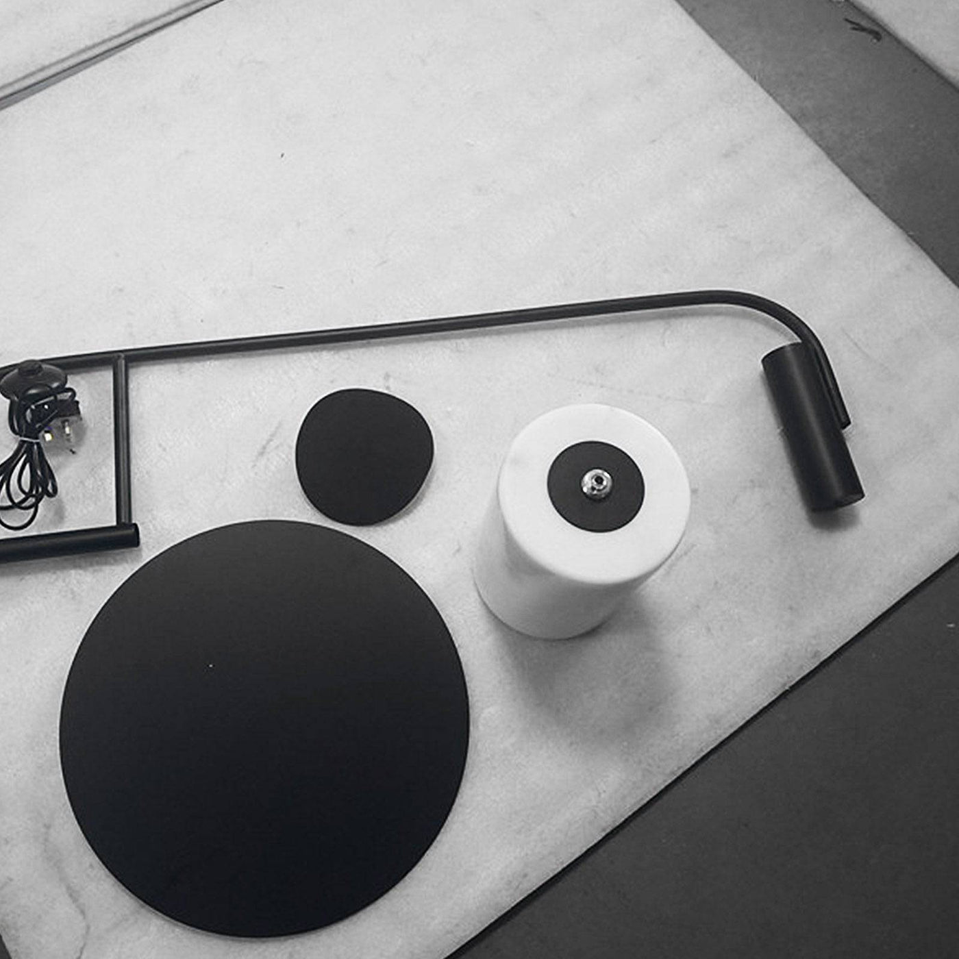 Buy Natural Marble Floor Lamp Table Cy-New-043-B | ebarza Modern ...