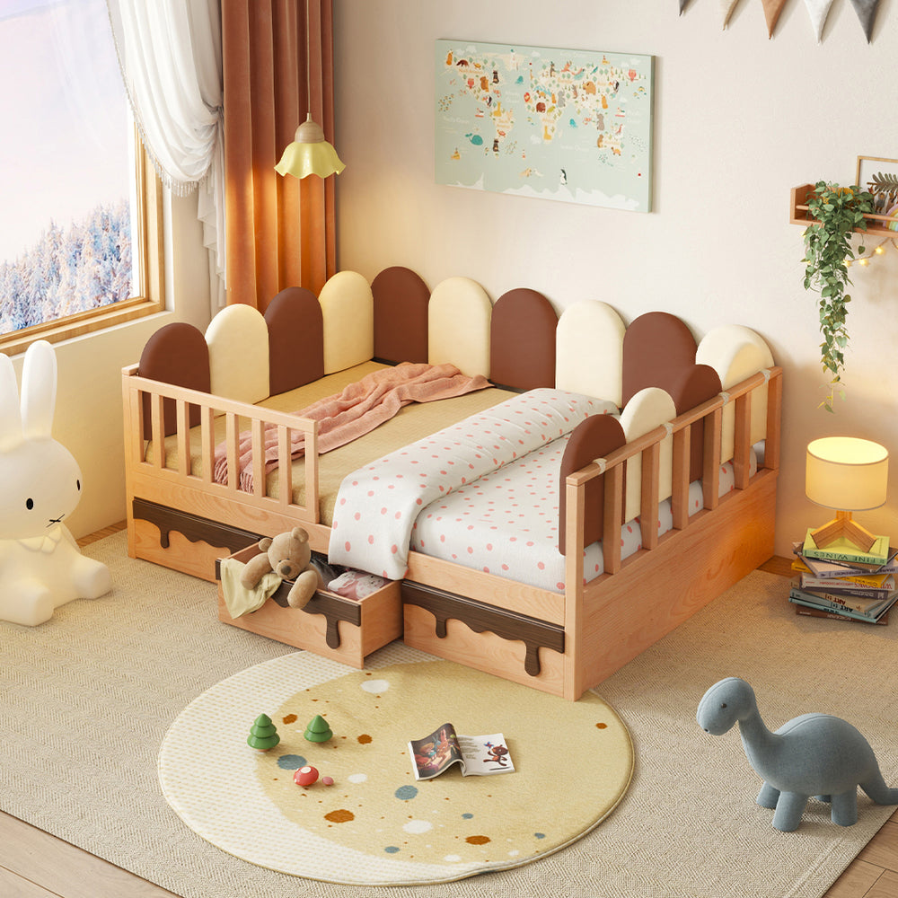 Neapolitan Kid Bed With Drawers E2221F | ebarza
