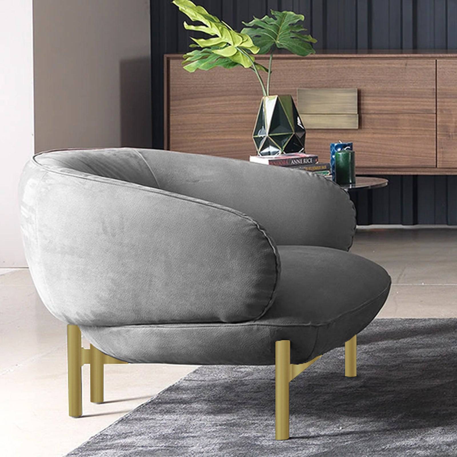 Ebarza NEXT grey Armchair NEXT002-Chair-G