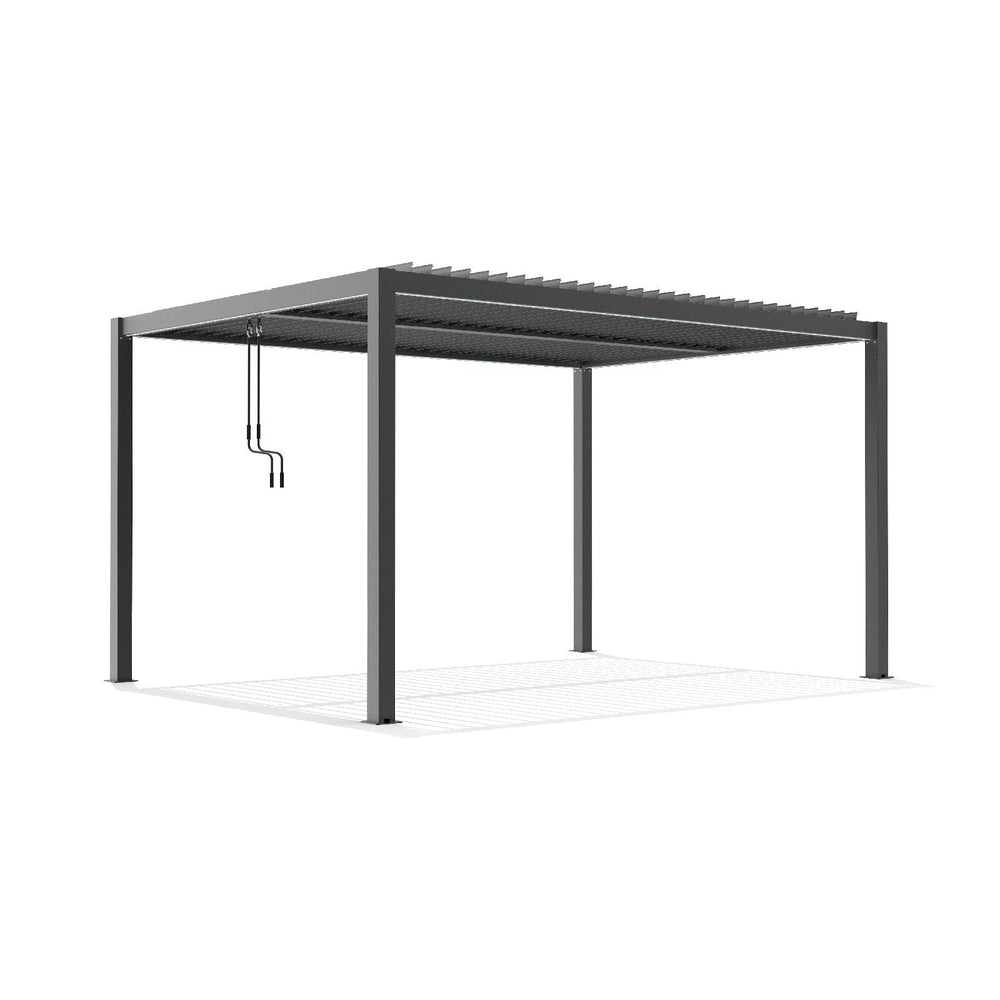 Buy Outdoor Pergola And Screen With Led Light 300X300 M8610L-3X3 ...