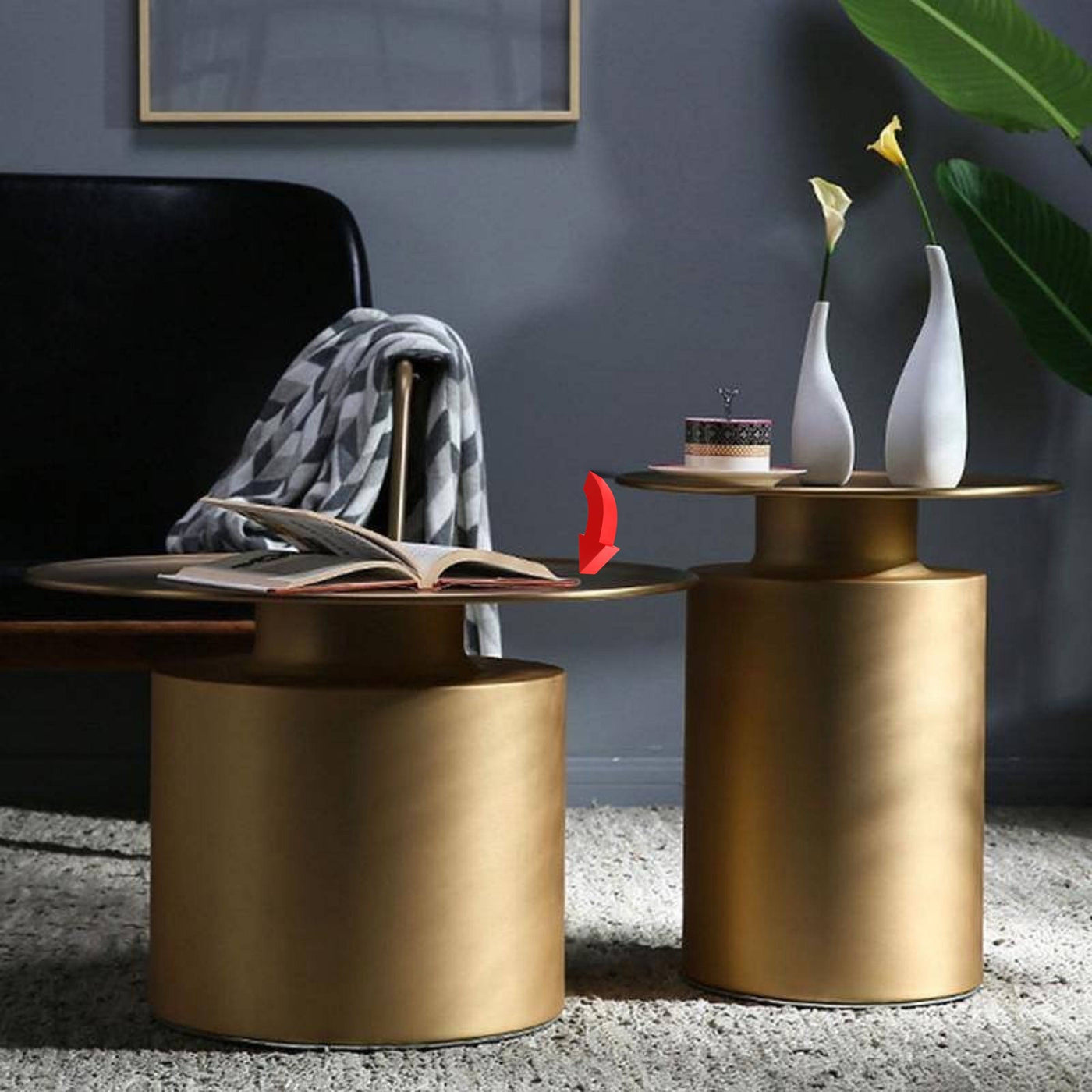 Buy Pedro Table Ct8488-65-G | ebarza Modern Furniture in Abu Dhabi