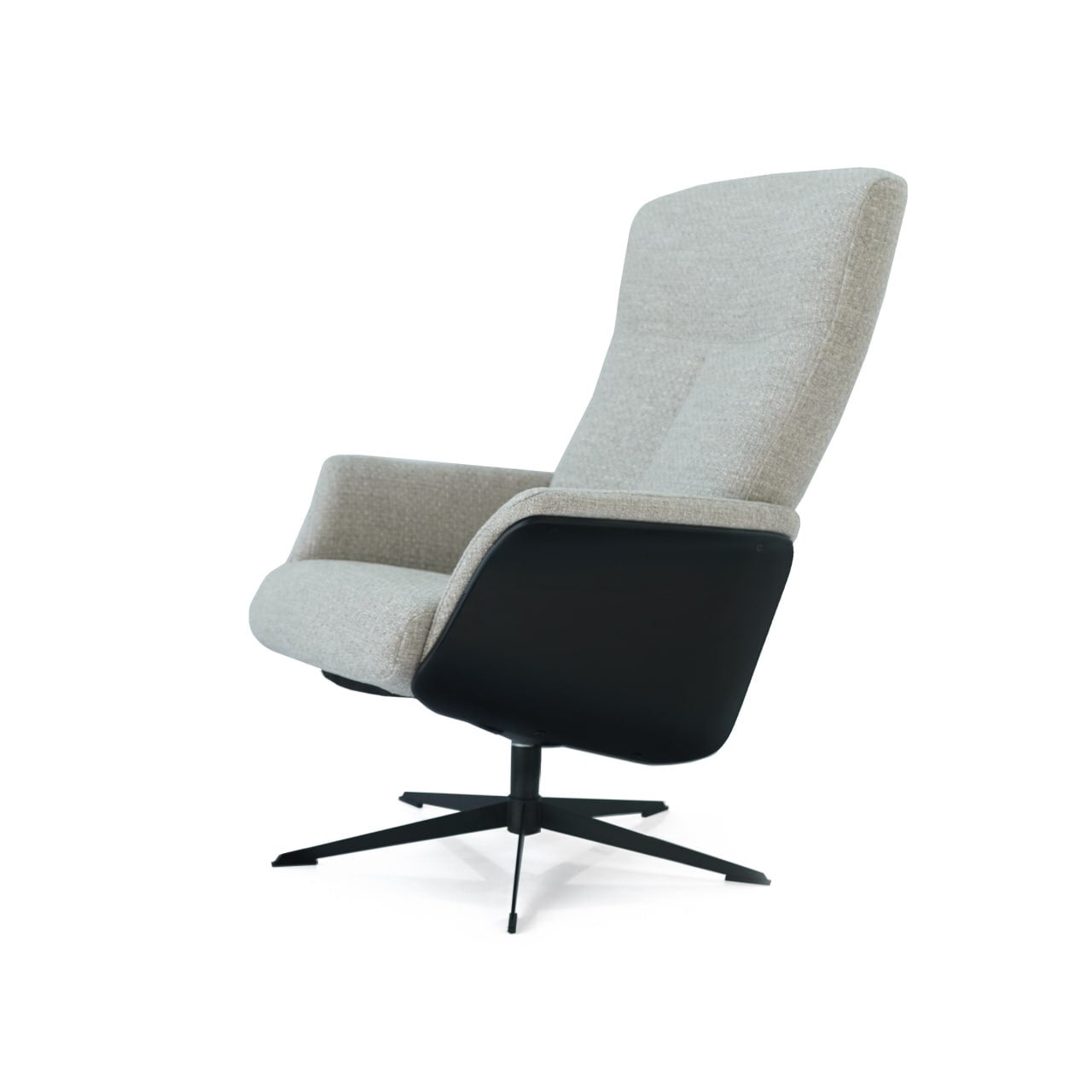 Black leather Swivel Lounge Chair SL-HJ3461