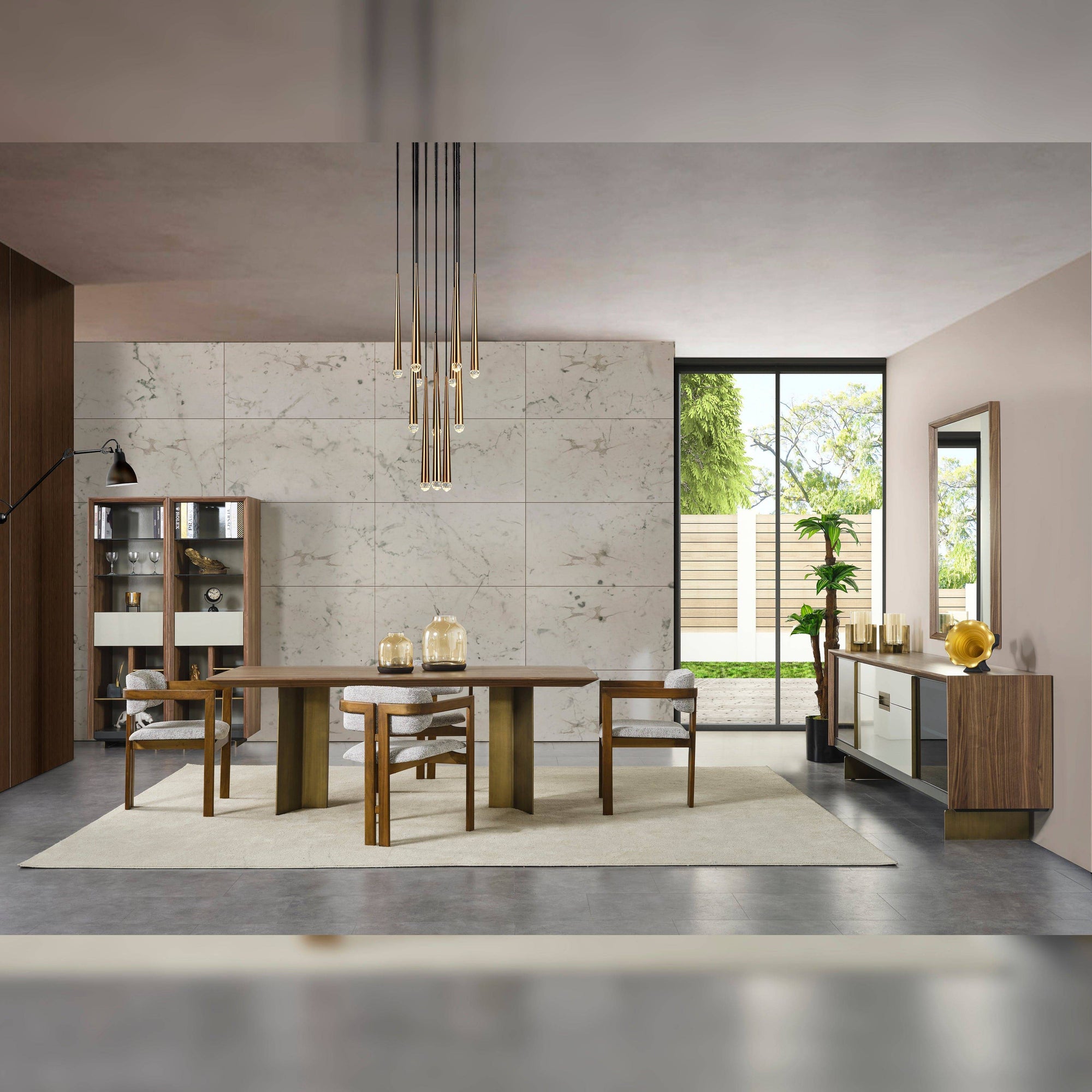 Pietra Kristal Dining Table Krstl-Dtable