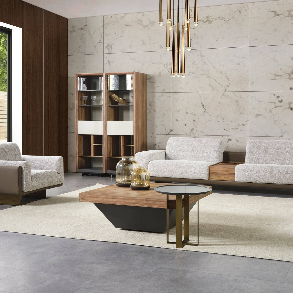 Pietra Kristal Round Side Table Krstl-St | ebarza