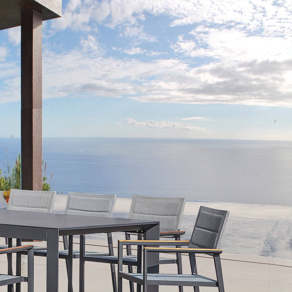 Polaris Outdoor Dining Table And Chair Set Polaris-D-Big | ebarza