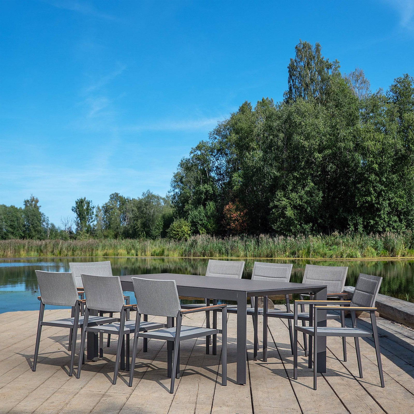 Polaris Outdoor Dining Table And Chair Set Polaris-D-Big | ebarza