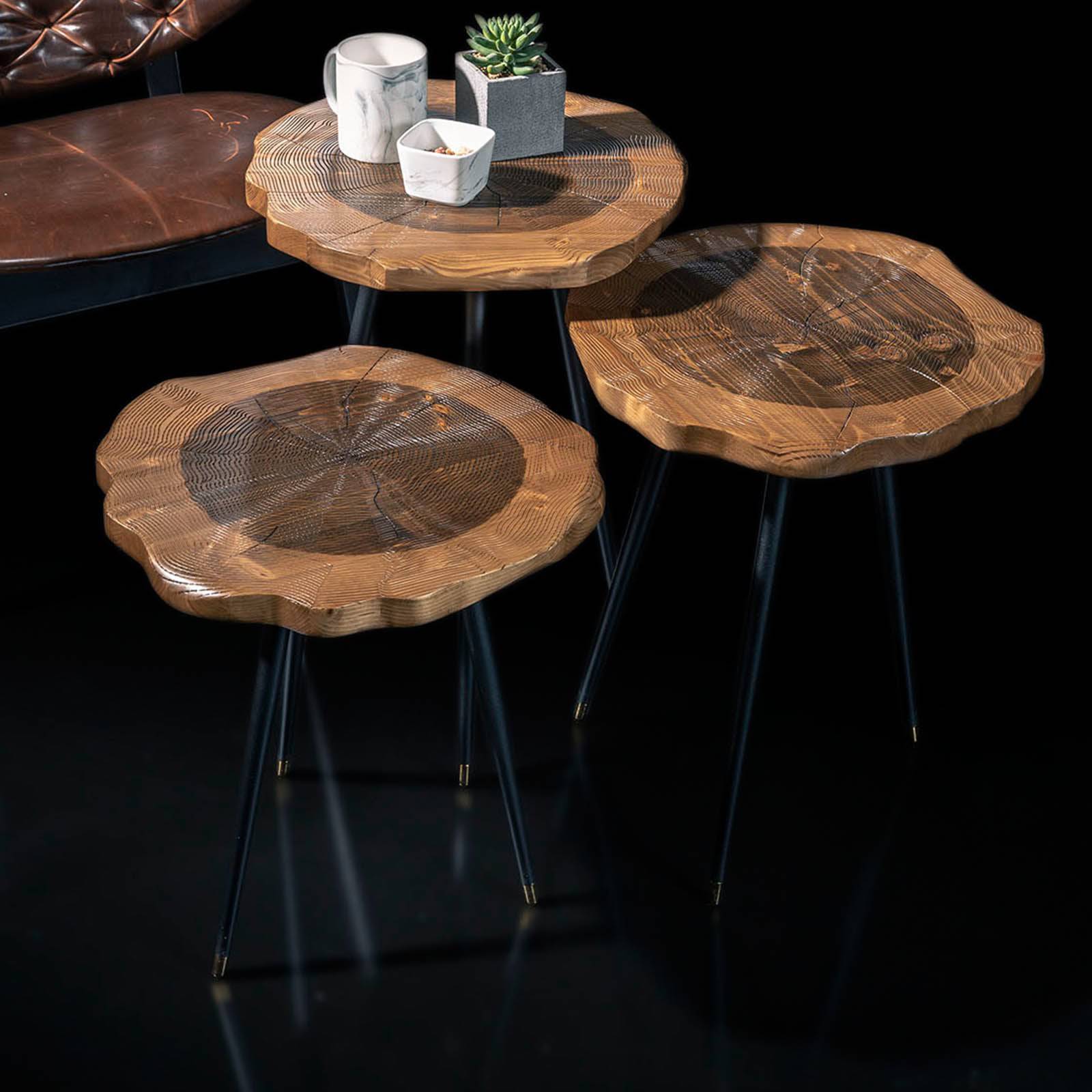Buy Set Of 3 Harley Service Tables | ebarza Modern Furniture in Abu