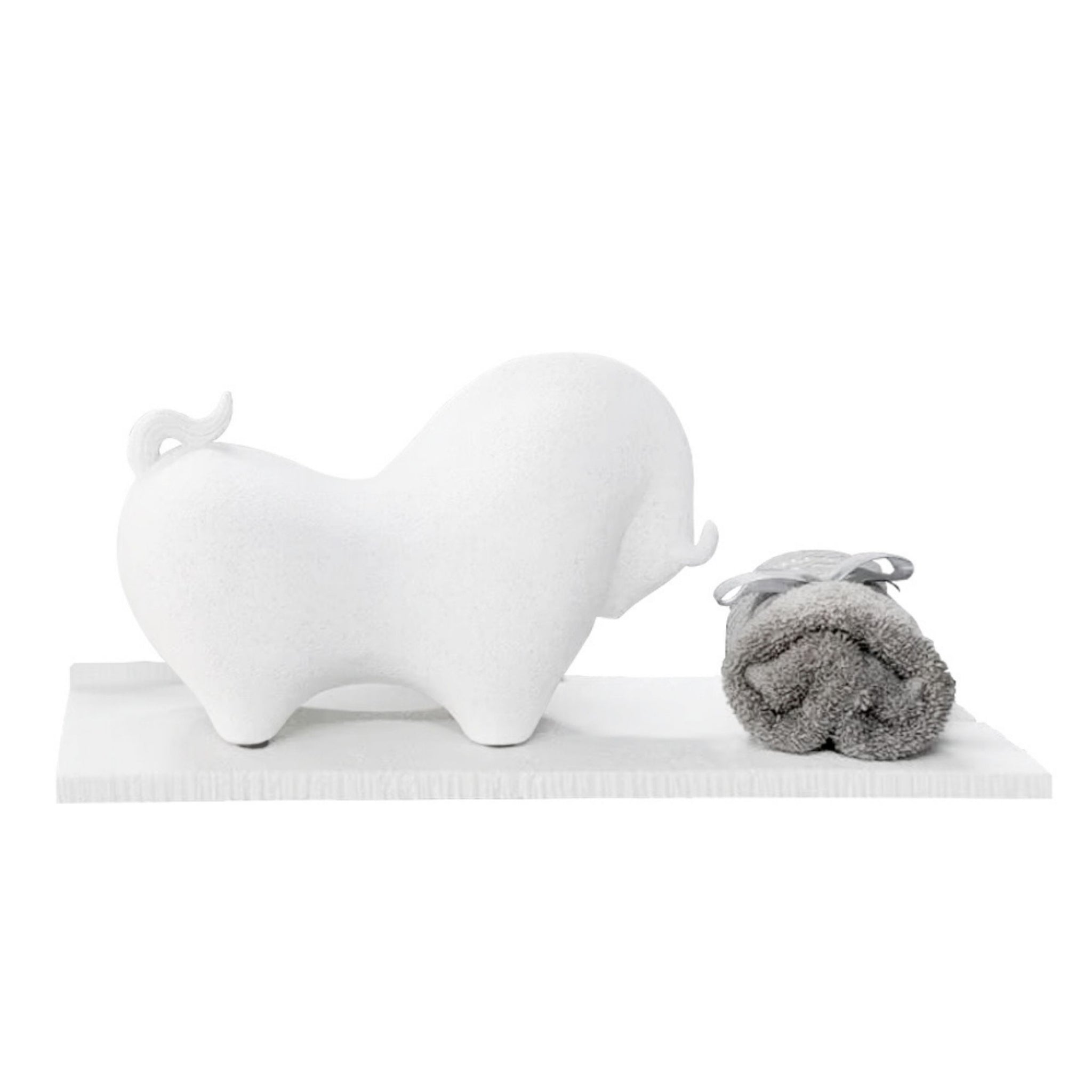 Set of 3 Ivory White Fat Beef With White Sandstone Long Strip Tray And ...