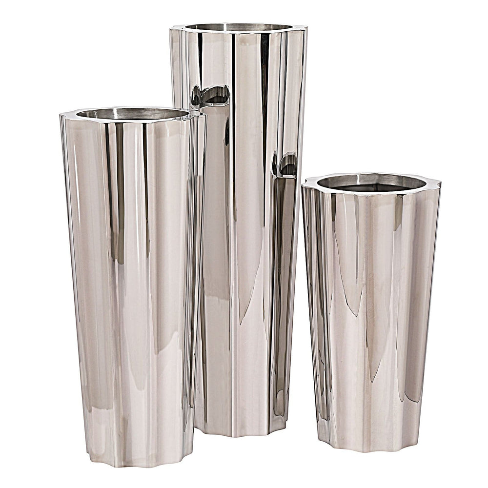 Set Of 3 Large Handmade Stainless Steel Planter Box Jks063-64-65 Tg-P0