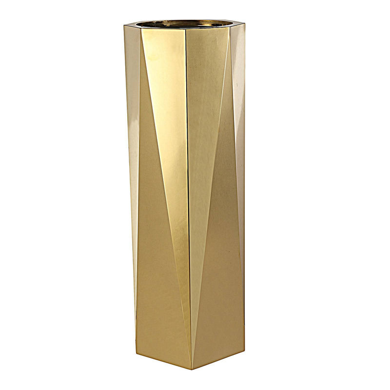 Set of 3 large Golden Stainless steel planter box JKS094-95-96 TG-P01